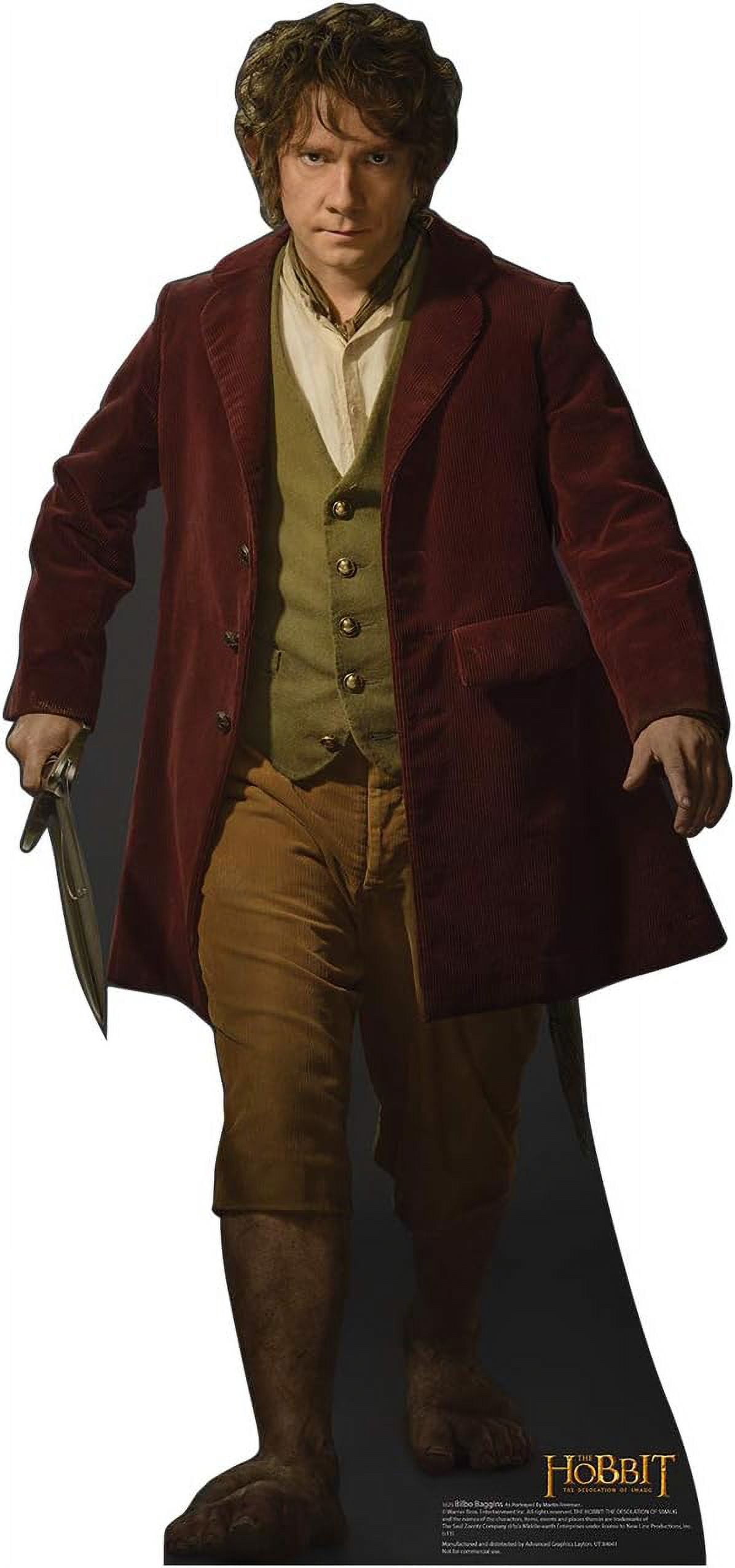 Bilbo Baggins Life Size Cardboard Cutout Standup - : The Desolation Of ...
