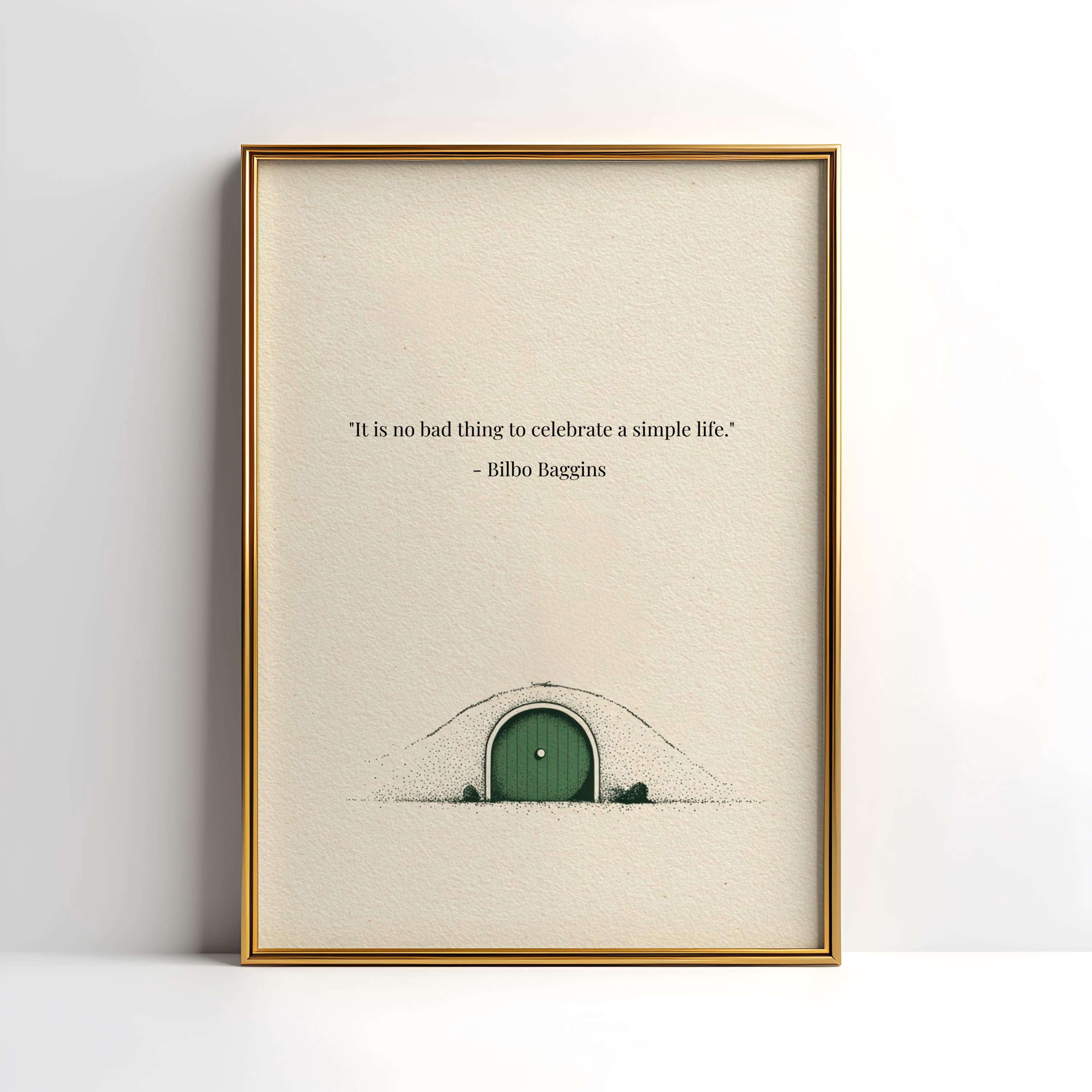 Bilbo Baggins Quote Digital Poster | Lord of the Rings Decor Gift Ideas ...