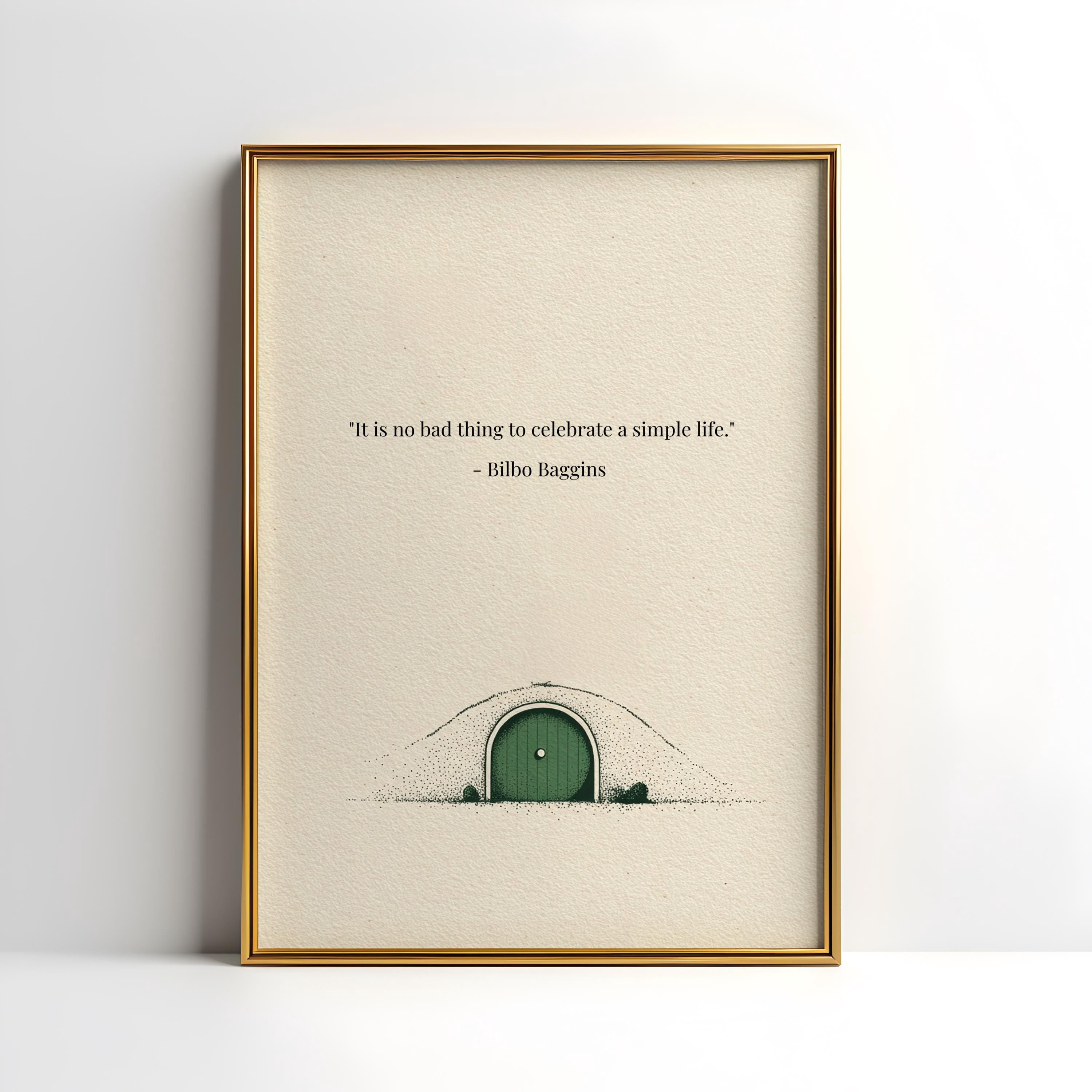Bilbo Baggins Quote Physical Poster Decor Gift Ideas Its no bad thing ...