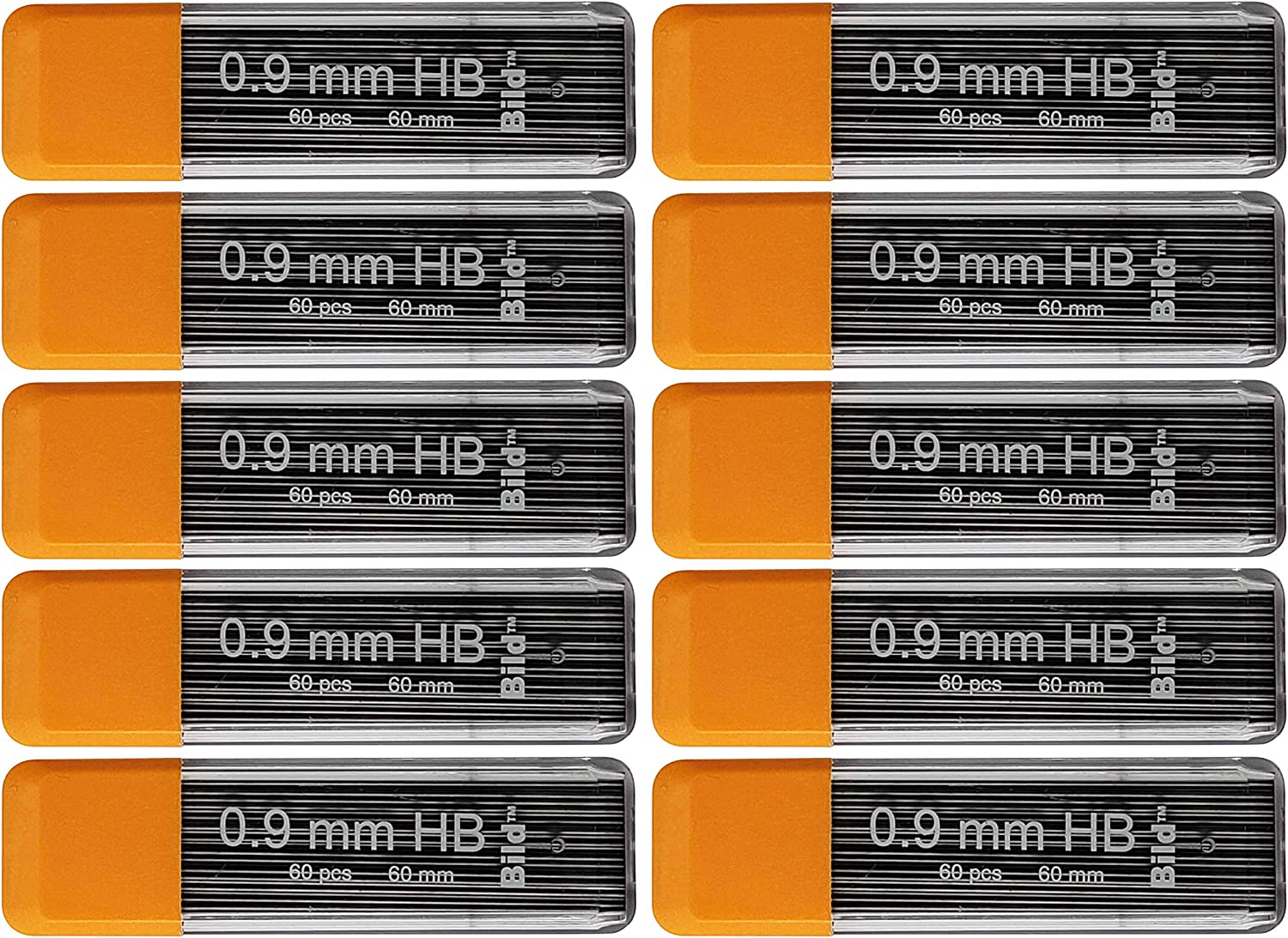 mivont 1000 X 0.9mm 2B Mechanical Pencil Refill Plastic Automatic ...