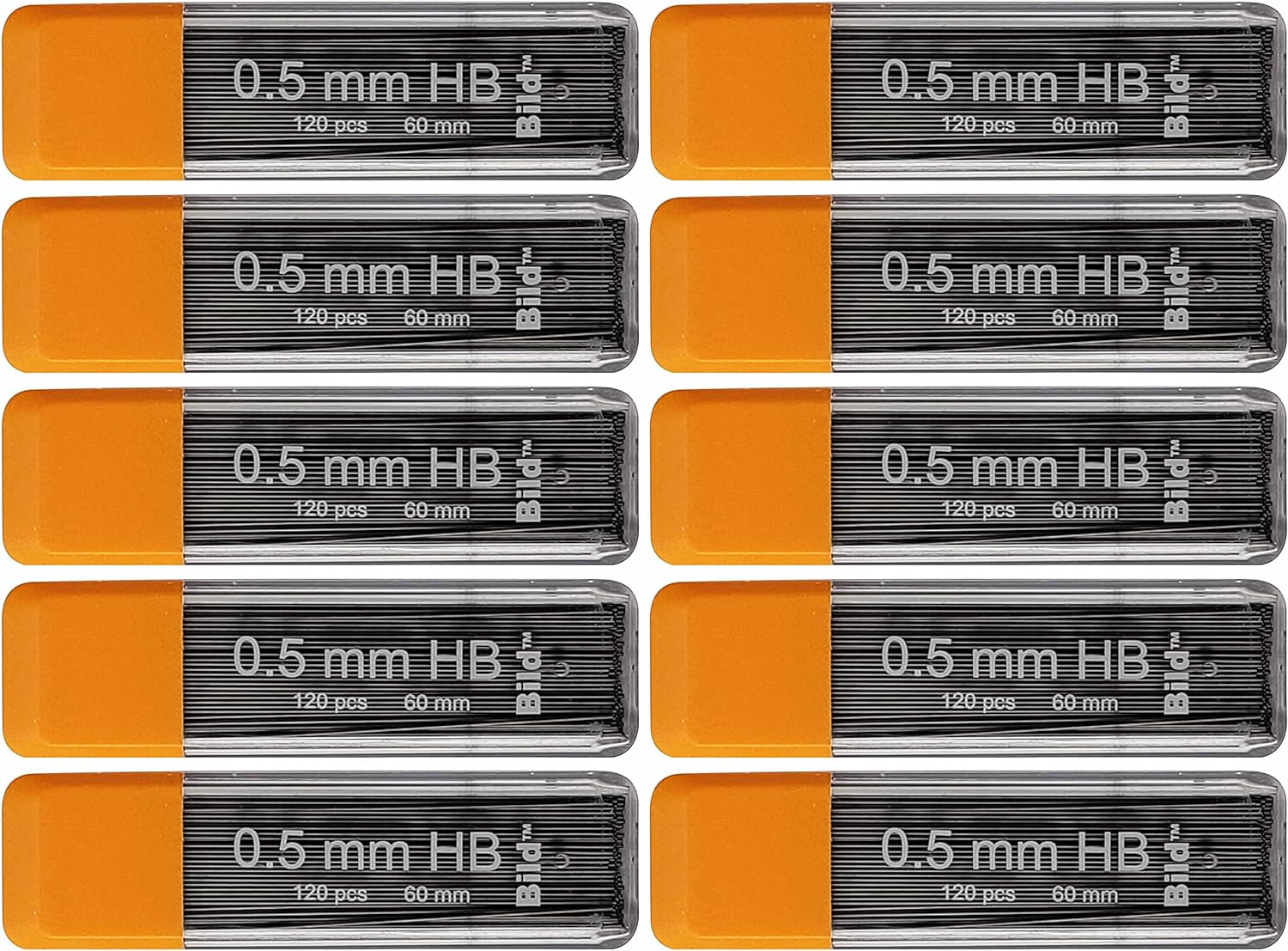 Pentel Hi-Polymer Lead, 0.5 mm, Fine, HB, 12/TB, Black - Walmart.com