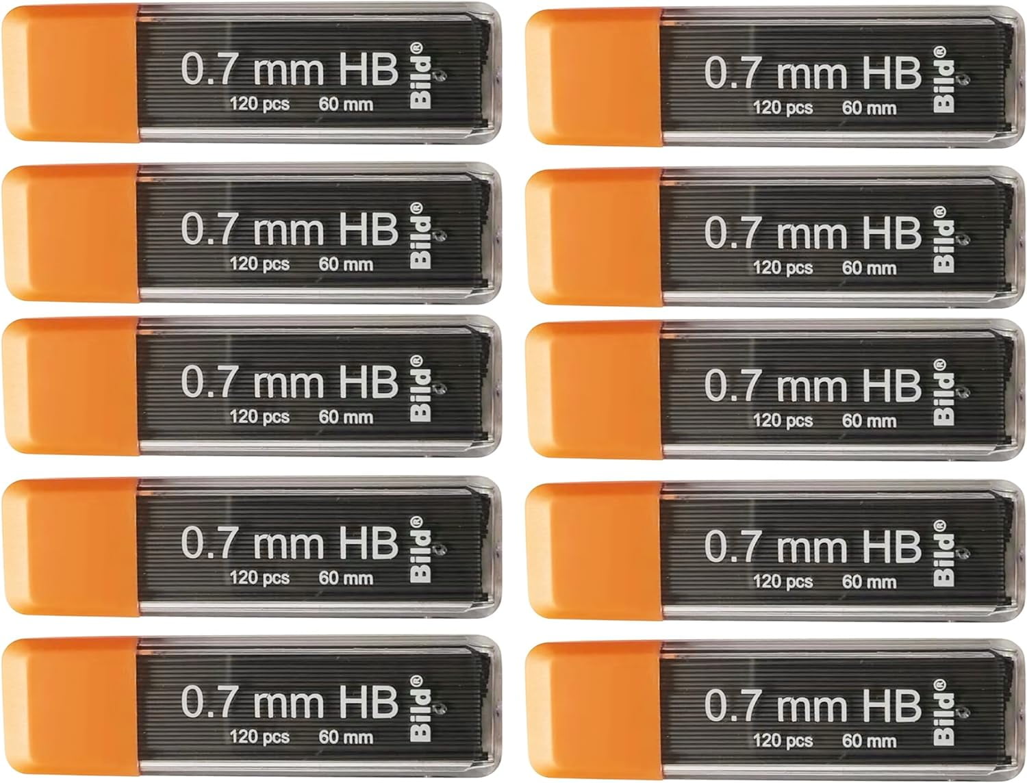 Bild Premium 1200 leads of 0.7 mm Mechanical Pencil Lead Refills - HB ...