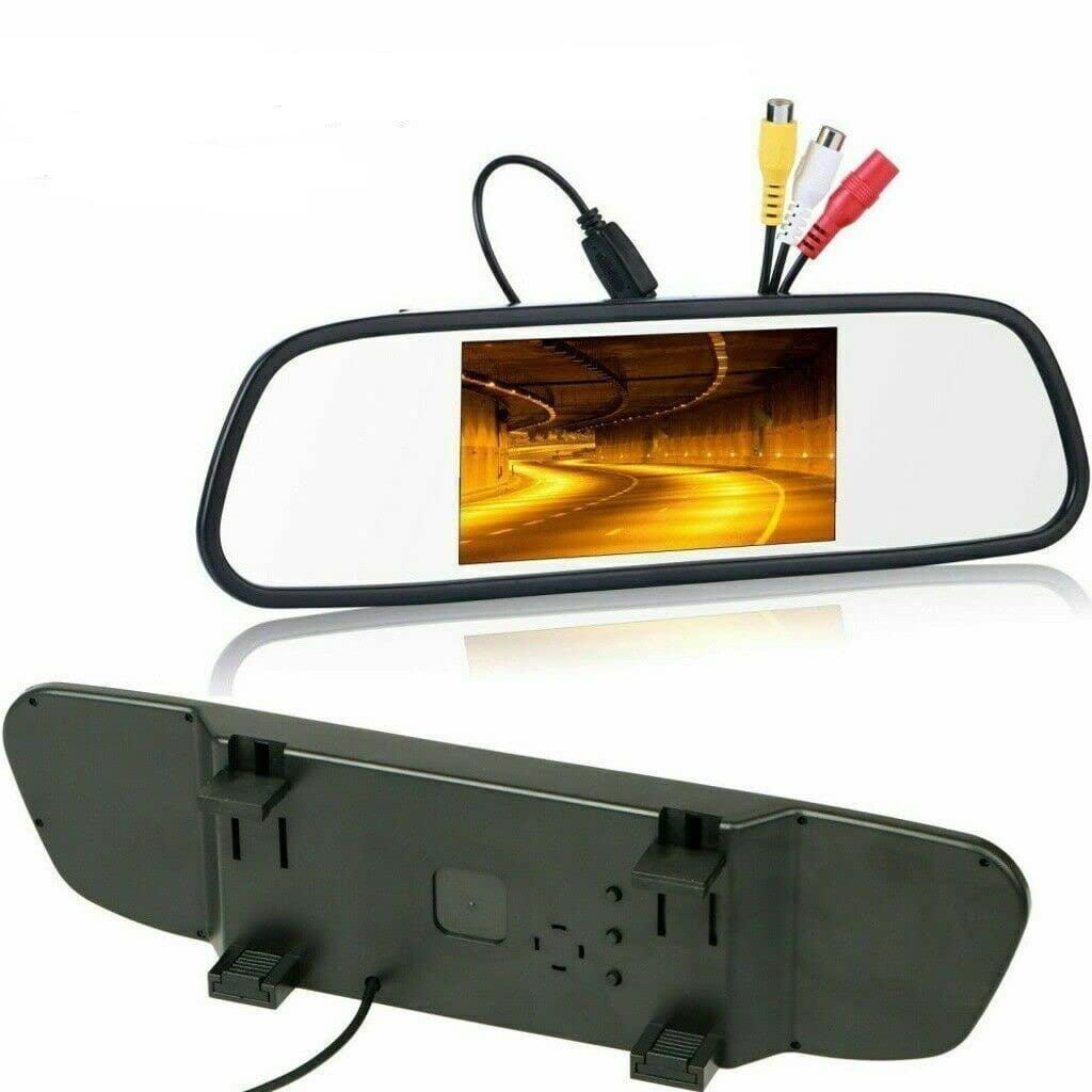 Bileeko 4.3 inch Car Monitor Auto Rear View Mirror LCD Screen Car Truck ...