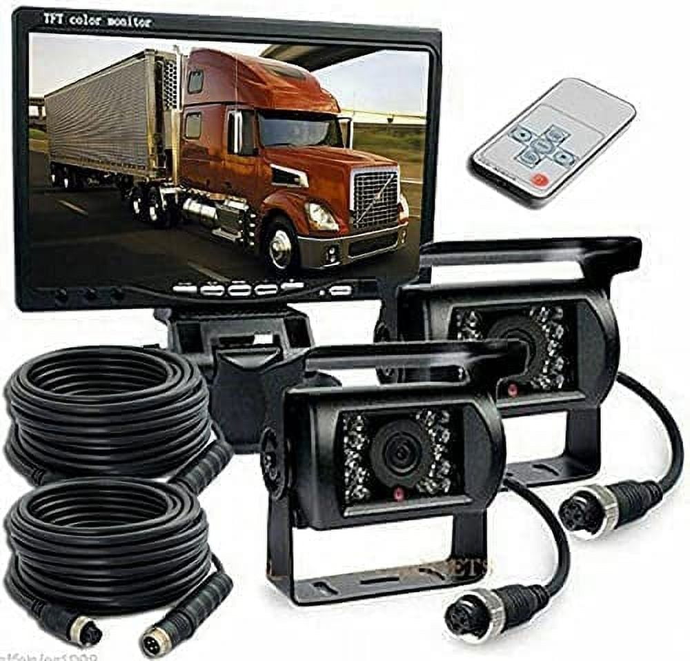 Bileeko 4 Pin 2x Waterproof 18LEDs Night Vision Reverse Rear View ...