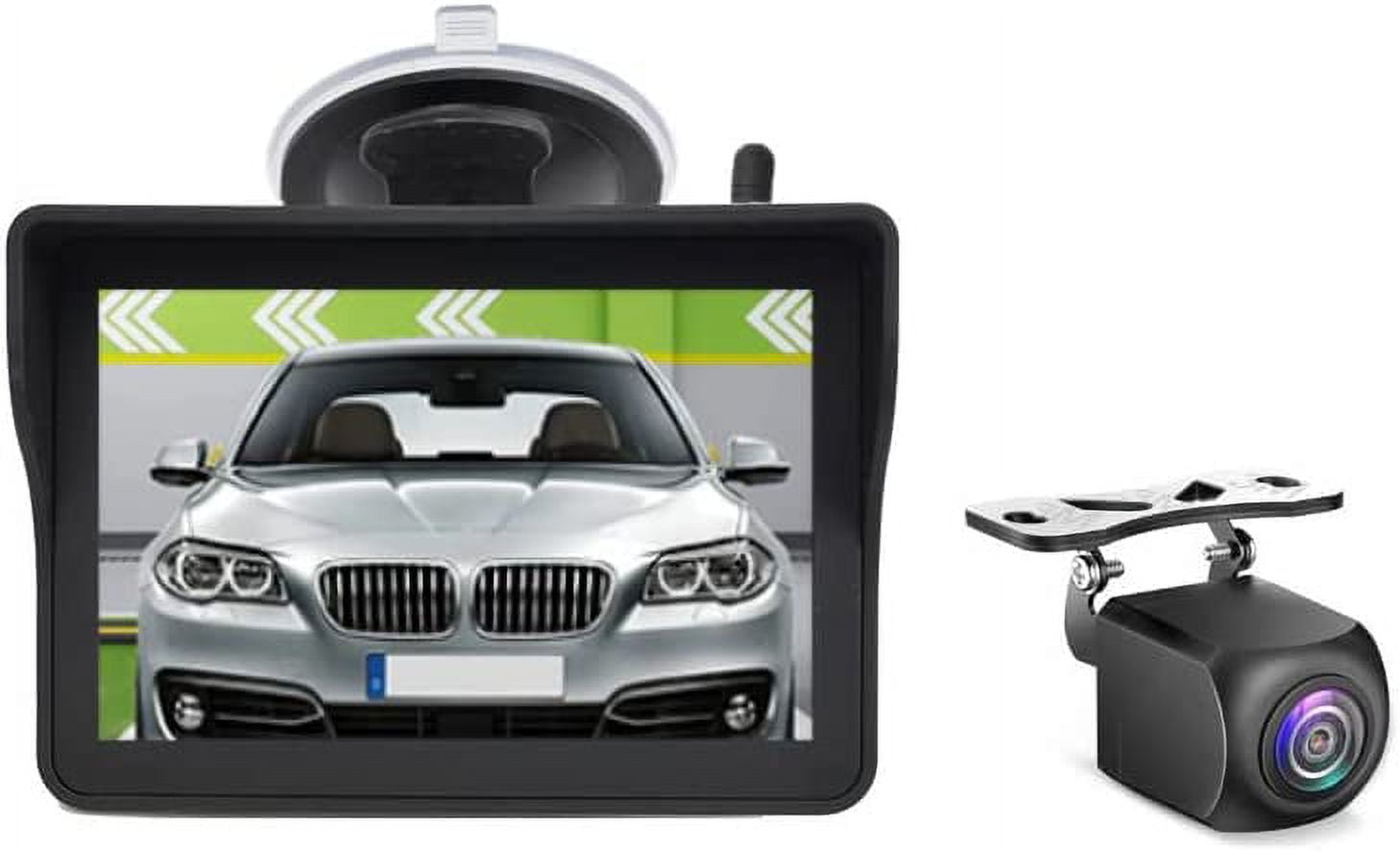 Bileeko 5" Monitor Kit Wireless Reversing Camera Front Rear View Camera ...