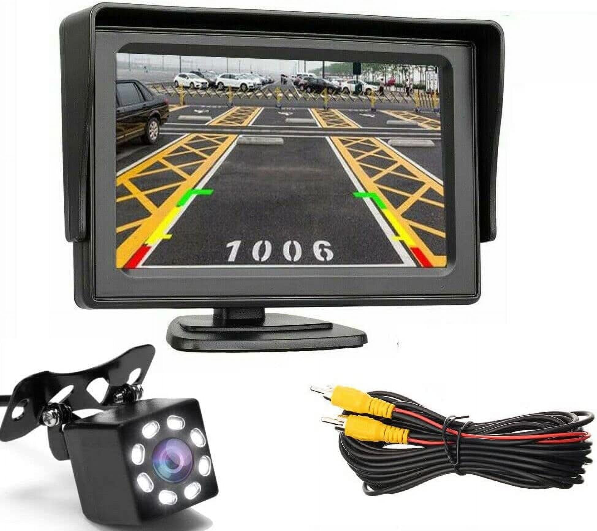 Bileeko Car Backup Camera Rear View System with 4.3" Parking Monitor ...