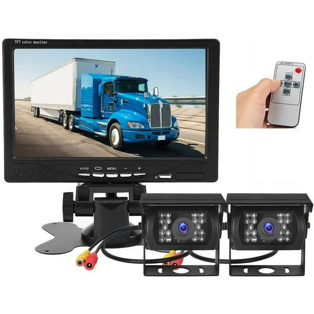 Bileeko RV Backup Cameras with 7 Inch LCD Monitor Rear View System for ...
