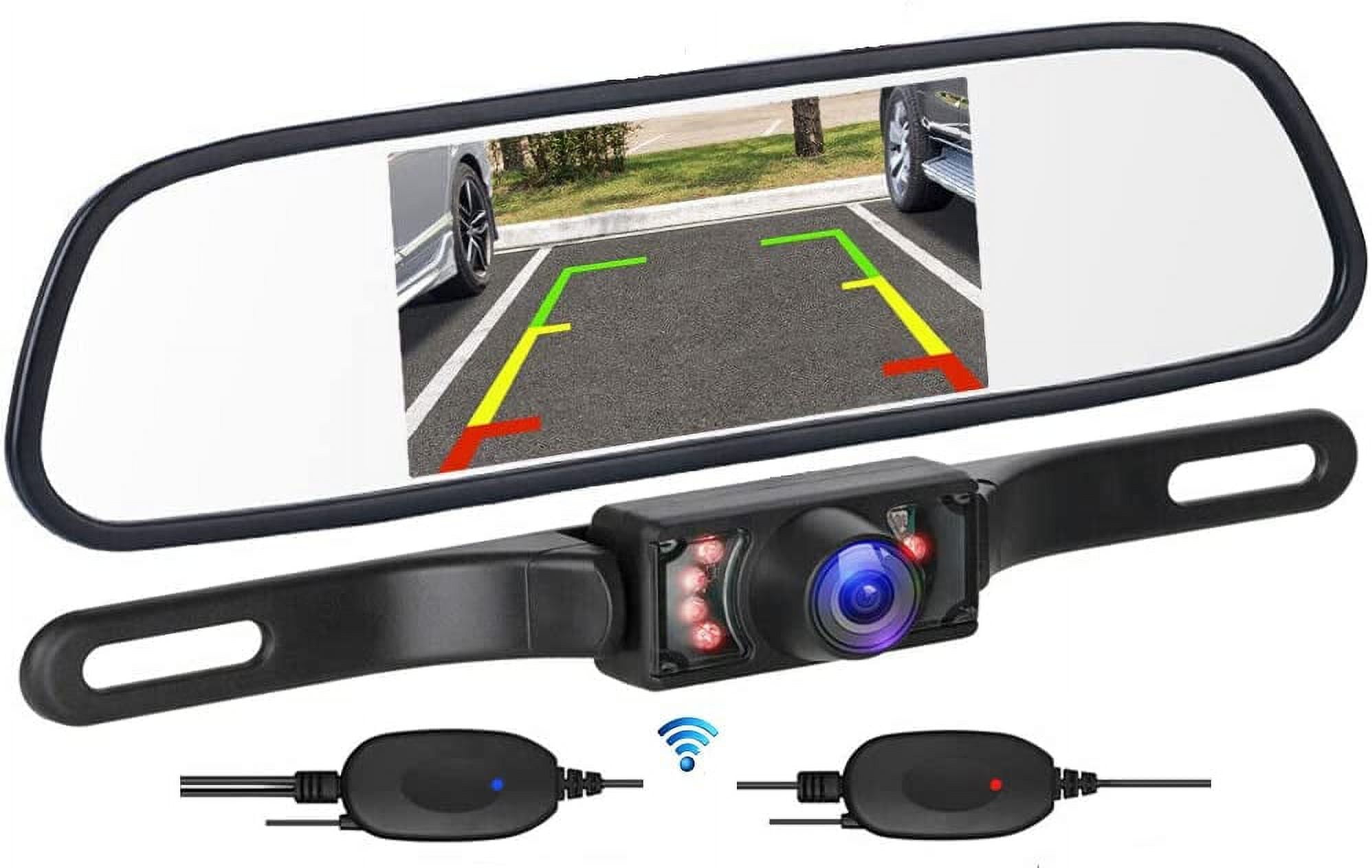 Bileeko Wireless Backup Camera and 4.3'' Mirror Monitor Kit for Car ...
