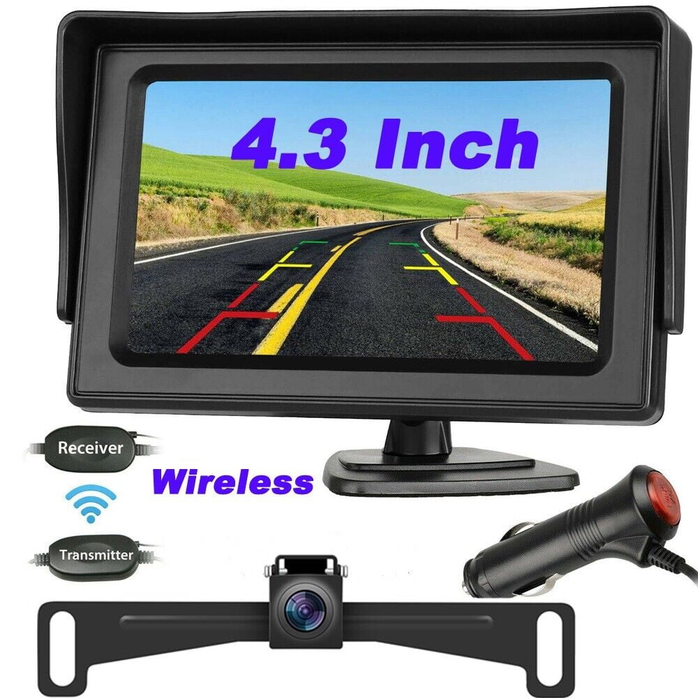 Bileeko Wireless Car Backup Camera Rear View HD Parking System Night ...