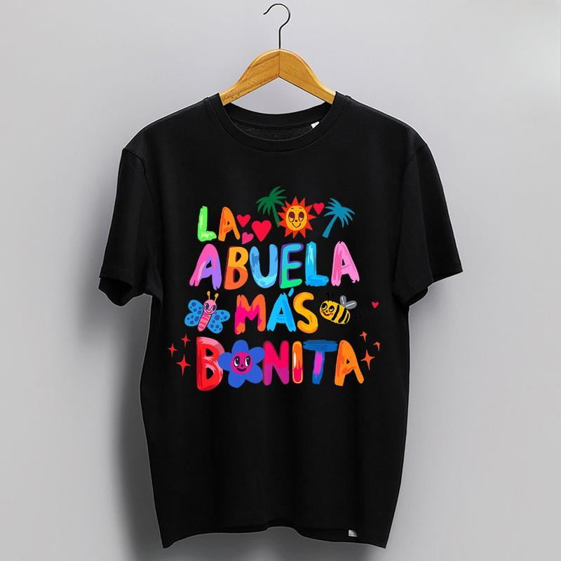 Bilingual Abuela T-Shirt – ‘World’s Prettiest Grandma’ Spanish/English ...