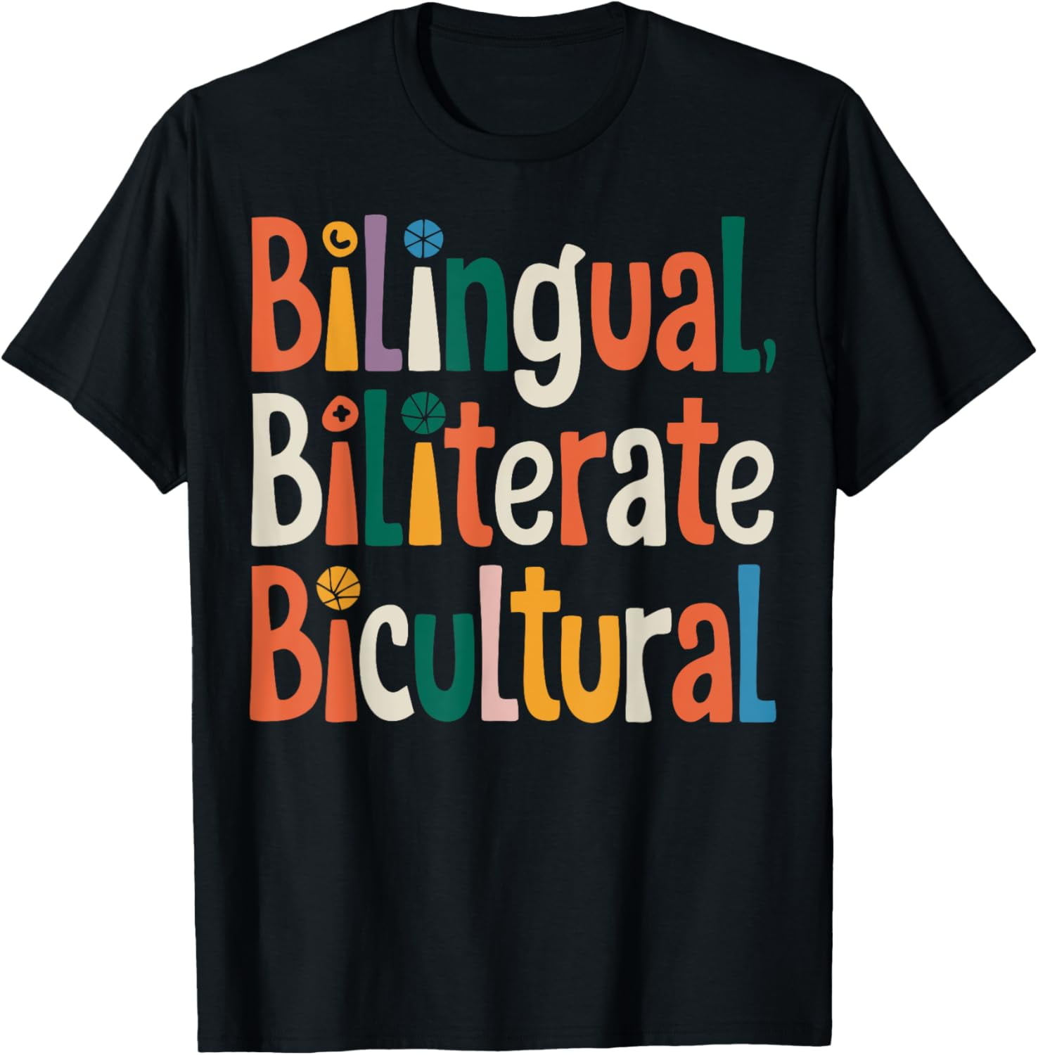 Bilingual Biliterate Bicultural T-Shirt - Walmart.com