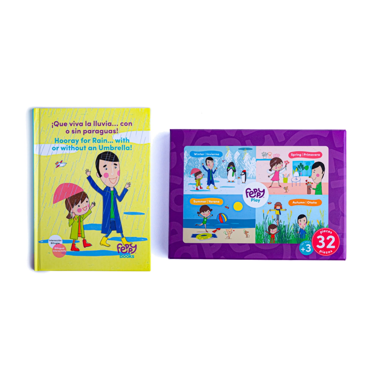 Bilingual Book & Game Bundle: Hooray for Rain...With or Without an ...