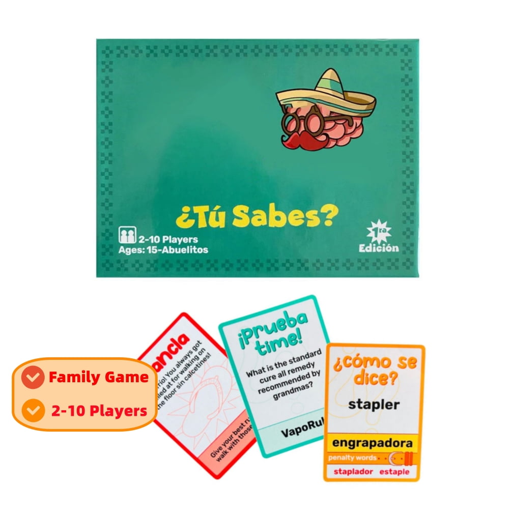 Bilingual Card Game, Family-friendly Games for Game Night, Hilarious ...
