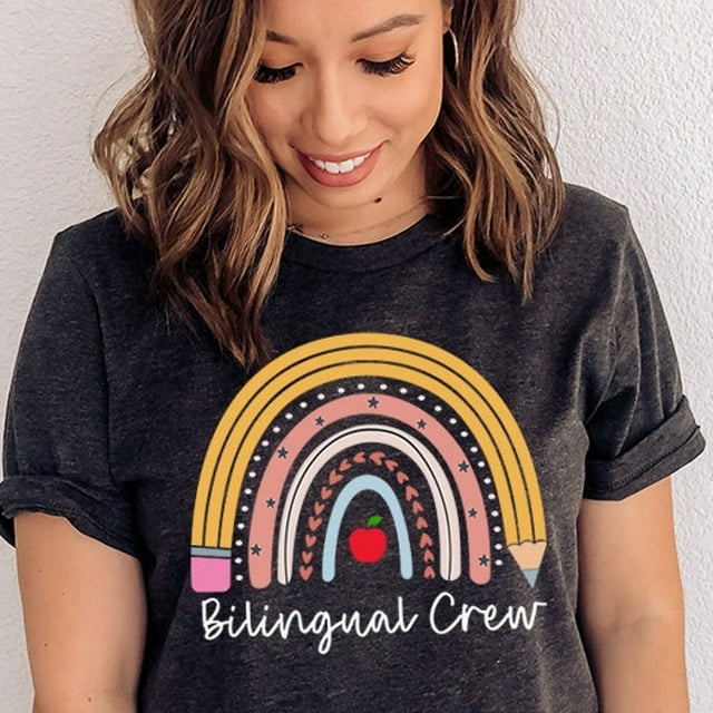 Bilingual Crew, Bilingual Teacher Shirt, Dual Language Teacher, Maestra ...