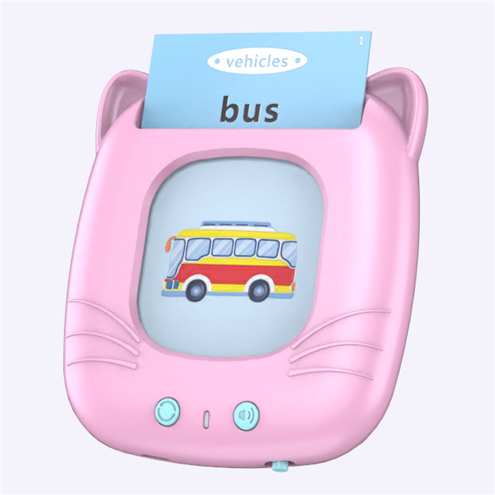 Bilingual Flash Card Reader, Children's Educational Toys, Rechargeable ...