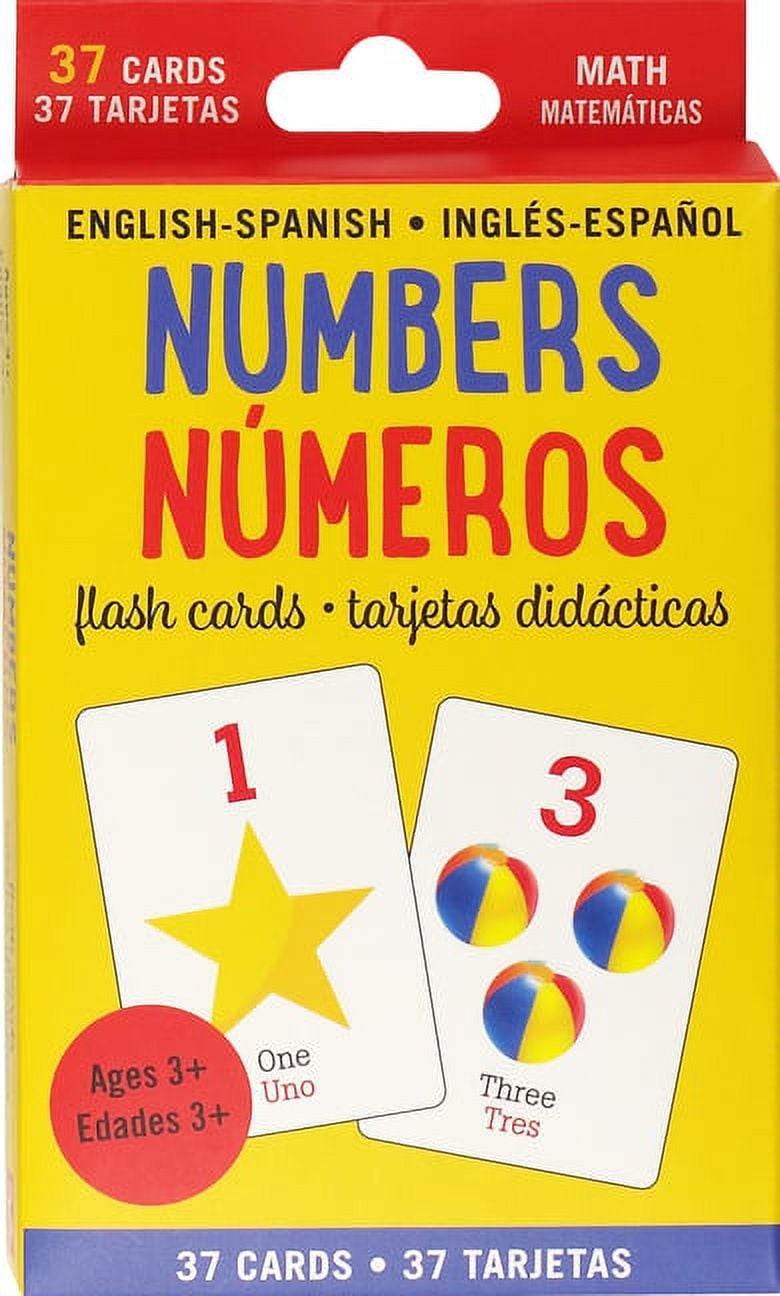 Bilingual Numbers Flash Cards (English/Spanish) (Other) - Walmart.com