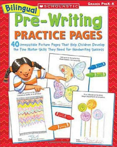 Pre-Owned Bilingual Pre-Writing Practice Pages: 40 Irresistible Picture ...
