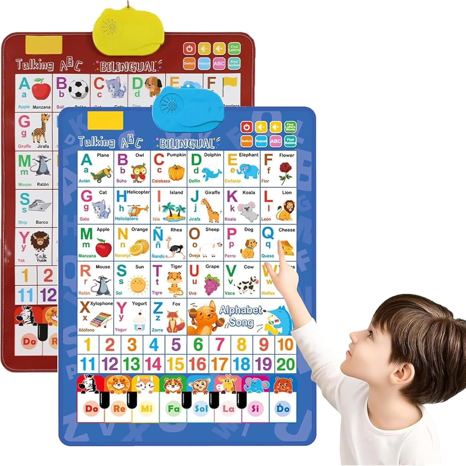 Bilingual Talking Wall Chart – English and Spanish Alphabet Poster with ...