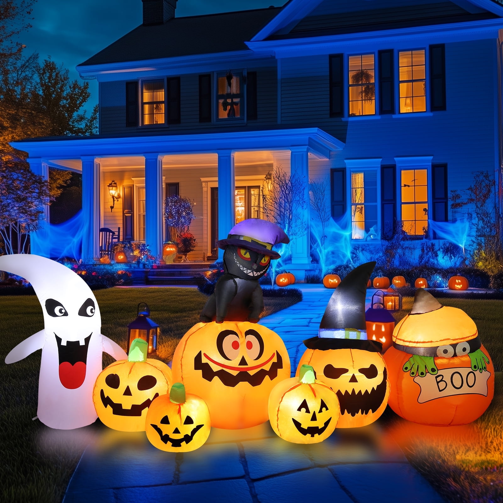 Bilivry 8ft Long Halloween Inflatable Outdoor Decoration, Inflatable ...