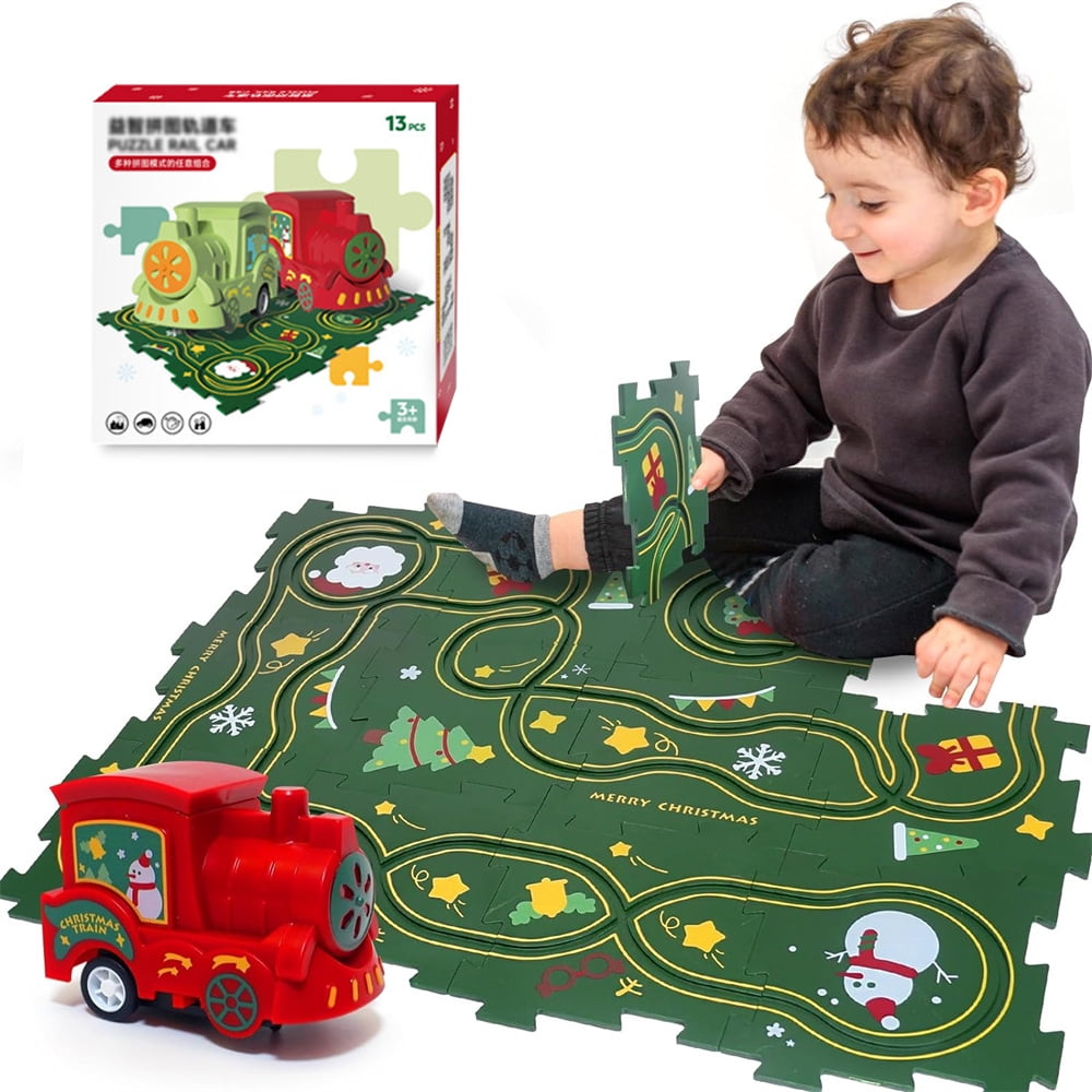 Bilivry Children's Educational Track Car Toy Set Montessori Toys ...