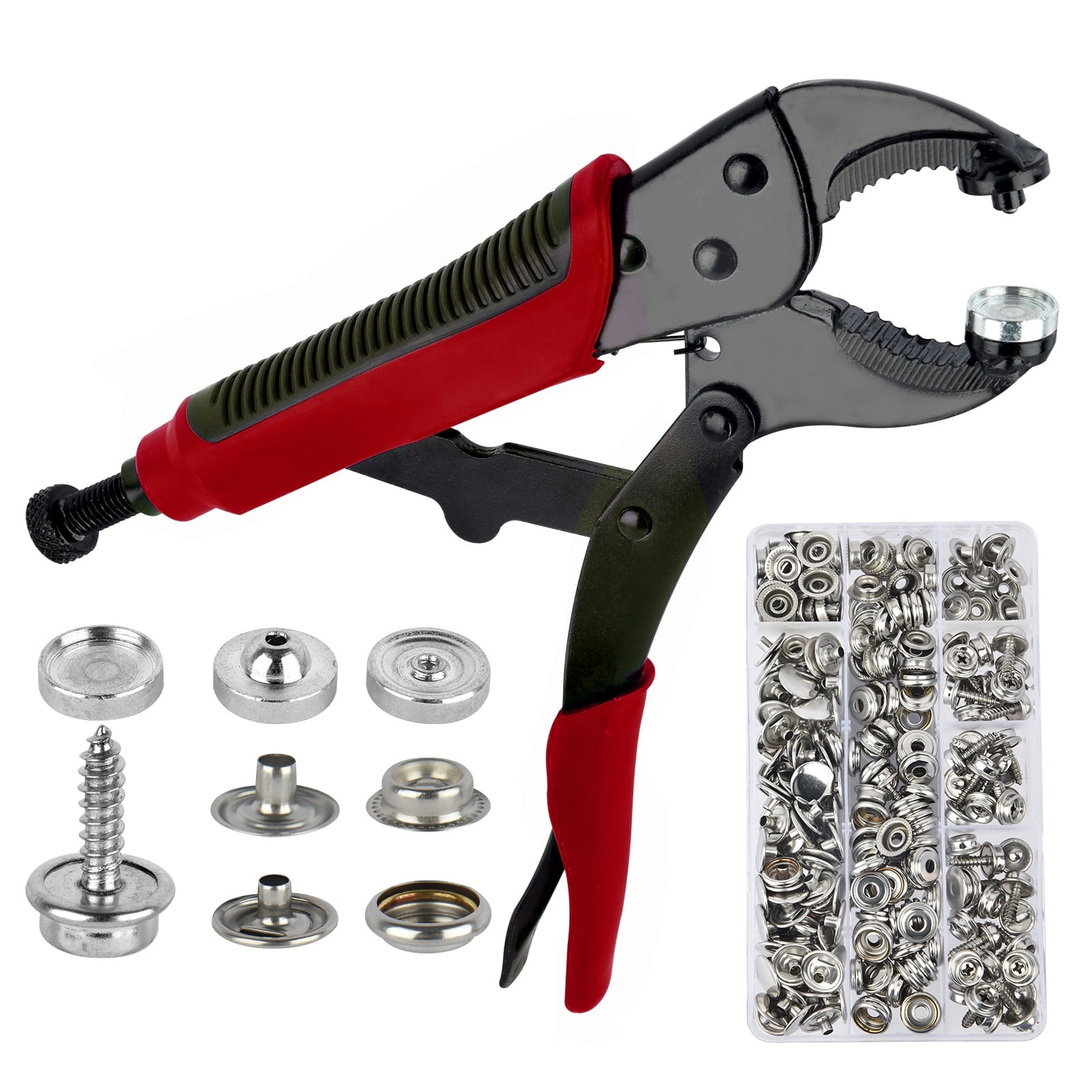 Bilivry Heavy Duty Snap Pliers, Snap Fasteners Combination Set, Fabric ...