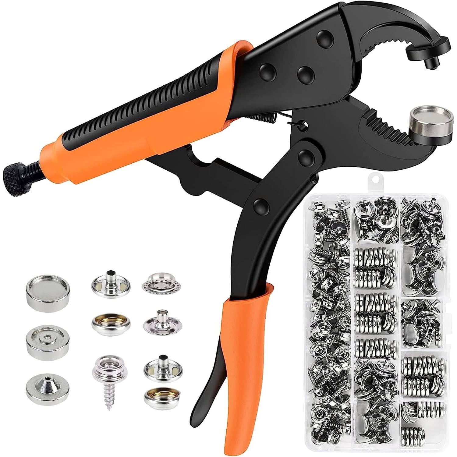 Bilivry Heavy Duty Snap Pliers, Snap Fasteners Installation Tool Kit ...