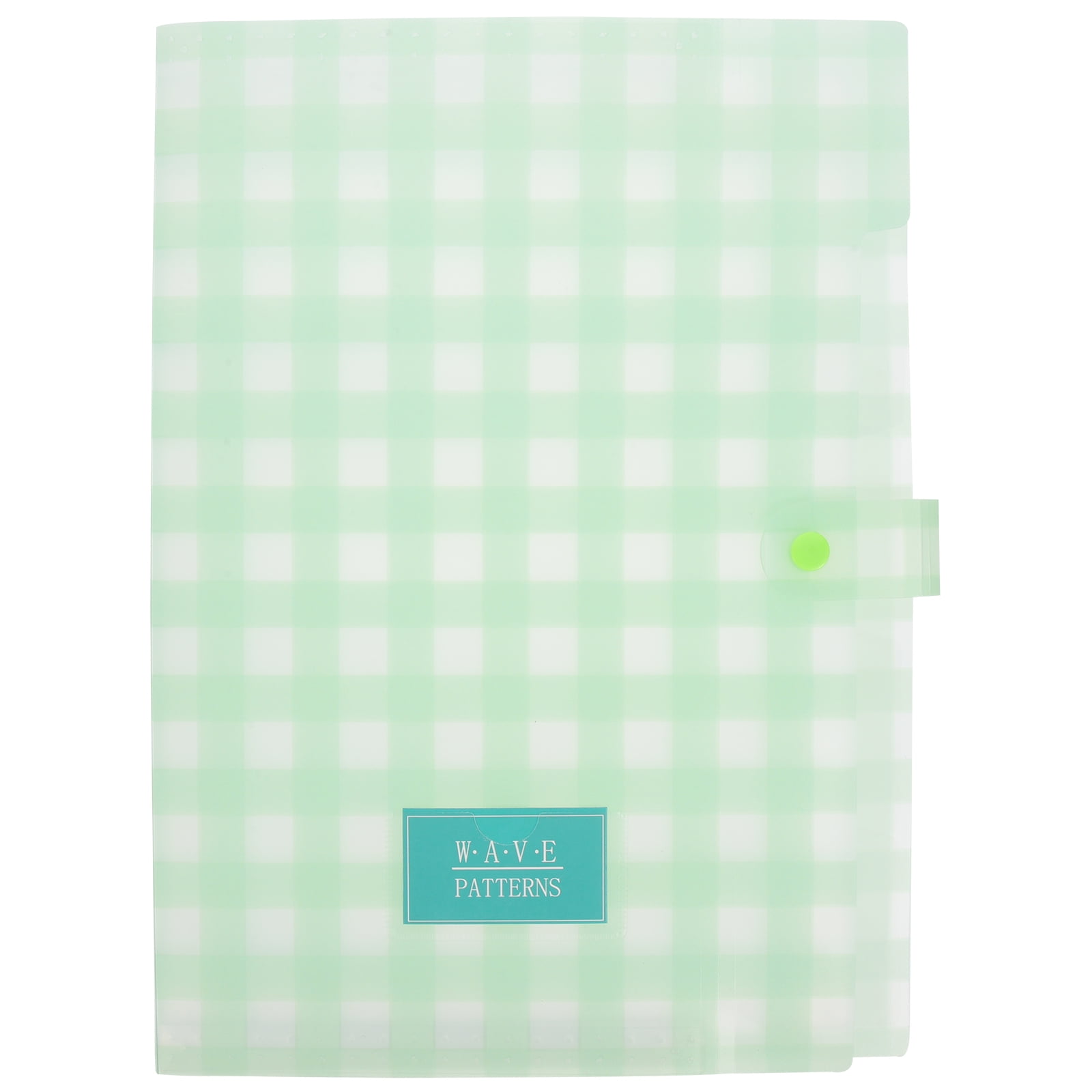 Bill Accordion Bag Portable File Keeper Bins Binders Student Green ...