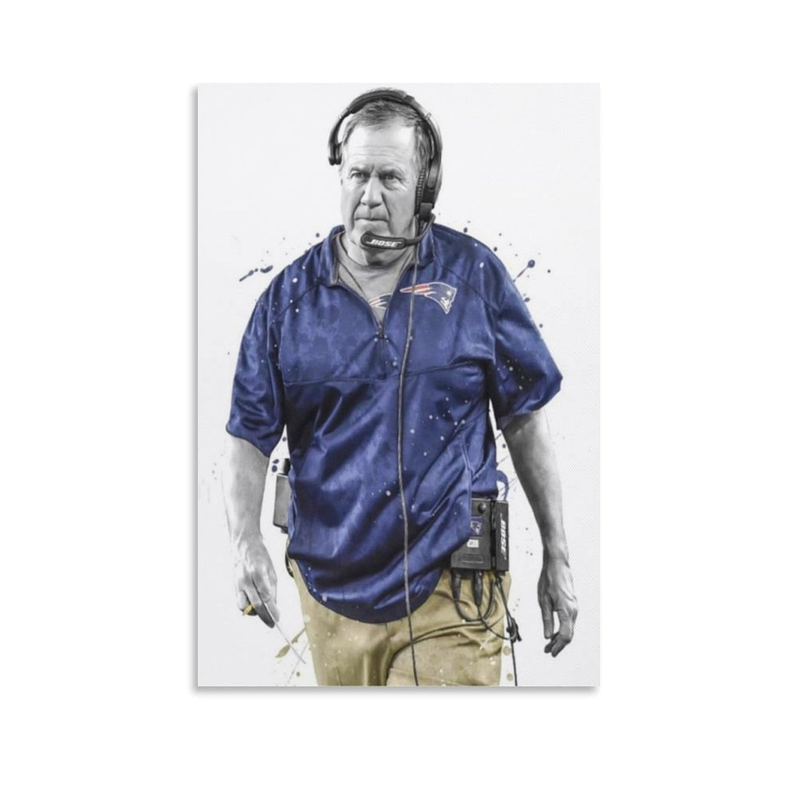 Bill Belichick Canvas Poster Art Poster Canvas Painting Decor Wall ...