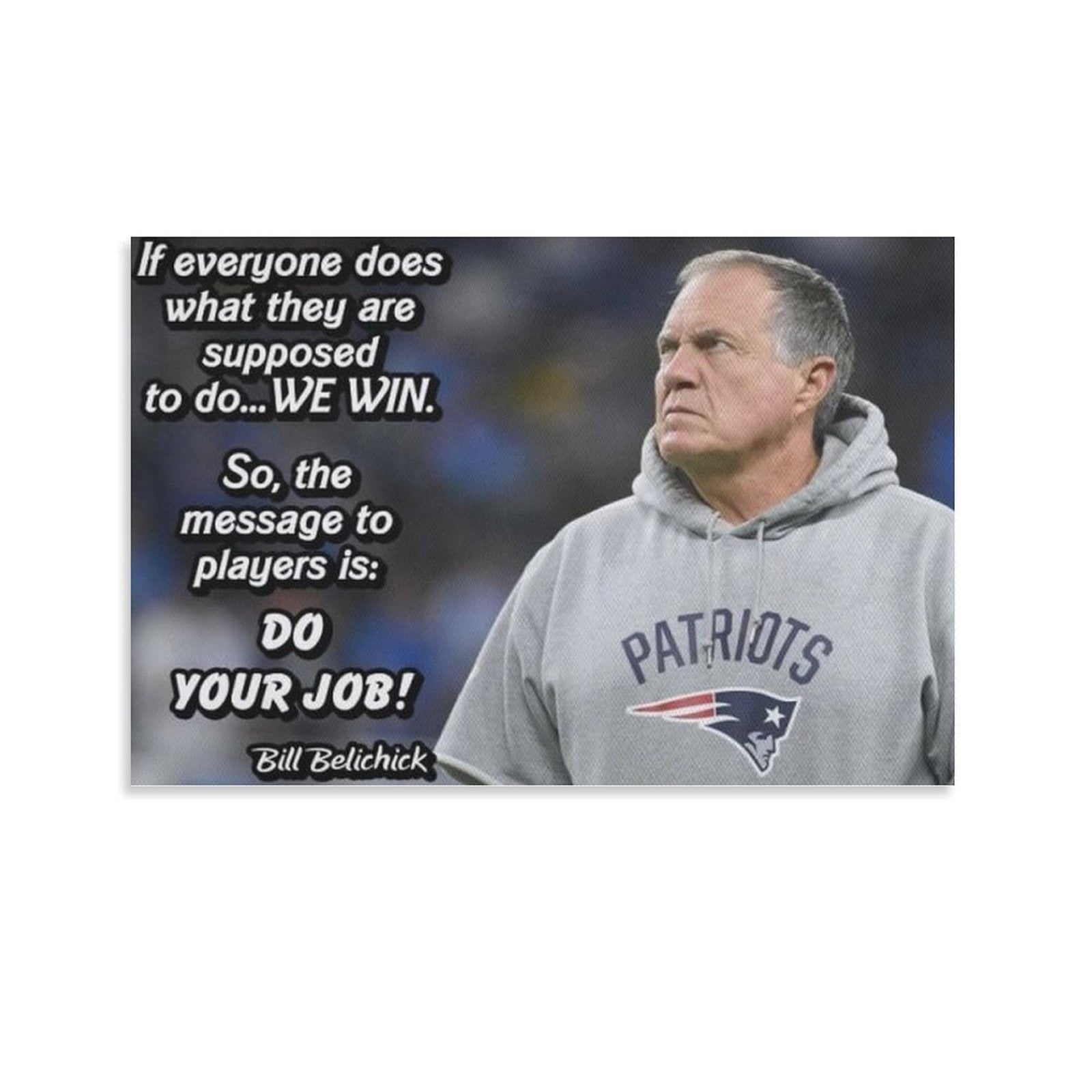 Bill Belichick Canvas Poster Poster Decorative Painting Canvas Wall Art ...