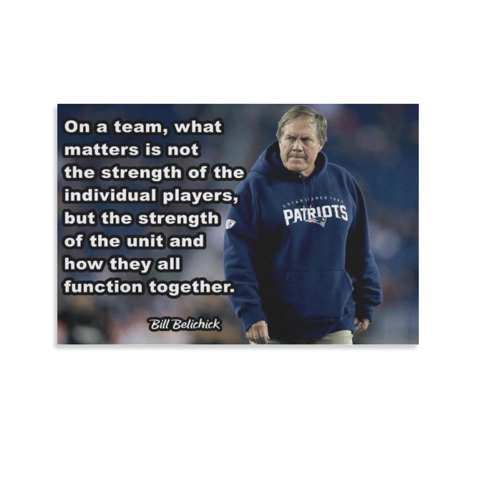 Bill Belichick Canvas Poster Posters Wall Art Painting Canvas Gift ...