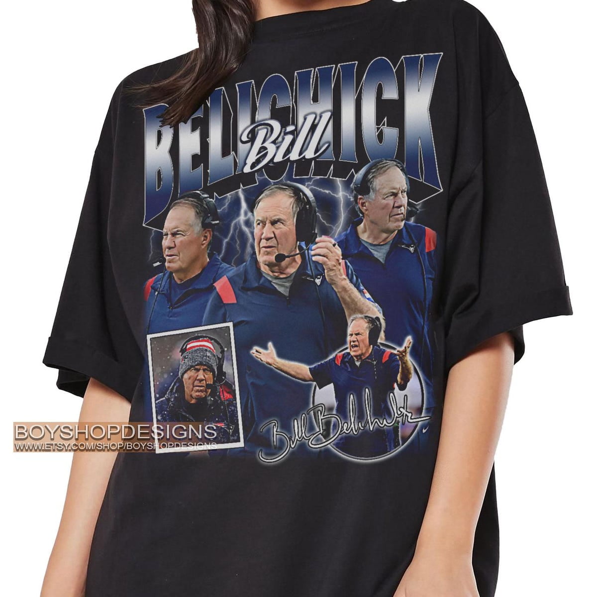 Bill Belichick Shirt Vintage 90s Bootleg Bestseller Gift Fans Tshirt ...