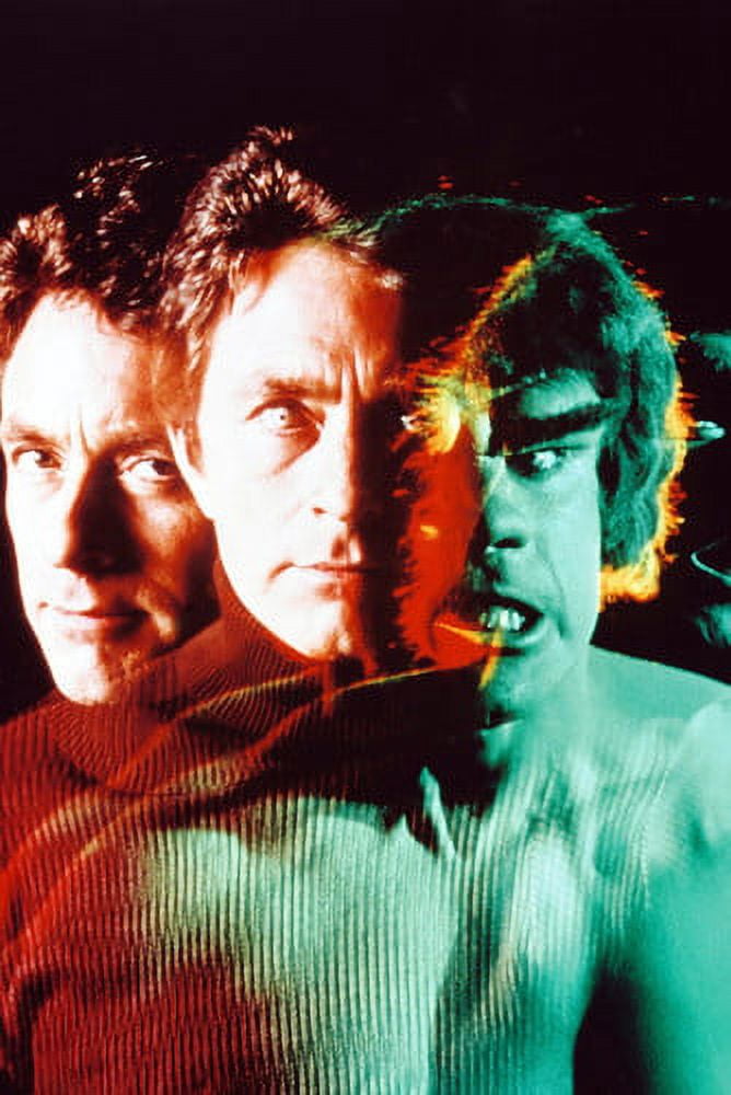 Bill Bixby iconic turning into Lou Ferrigno The Incredible Hulk 24X36 ...