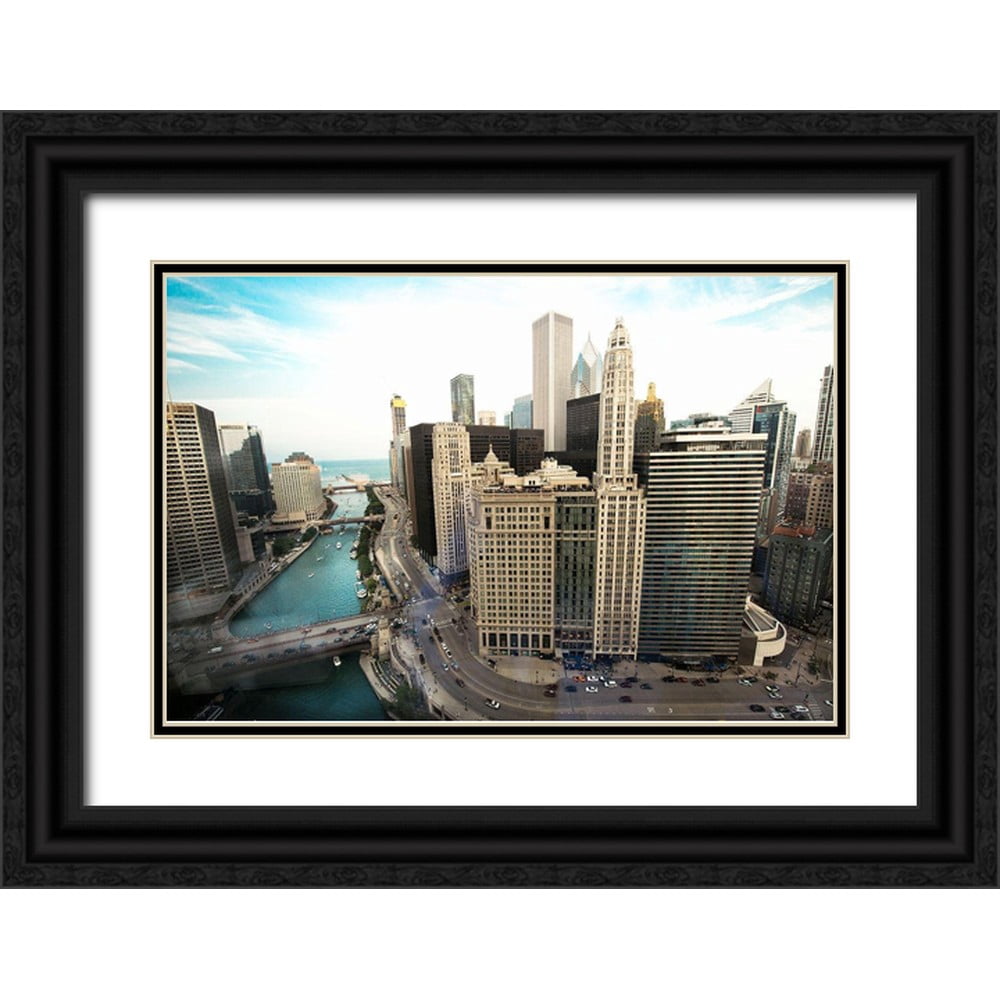 Bill Carson Photography 32x23 Black Ornate Wood Framed with Double ...