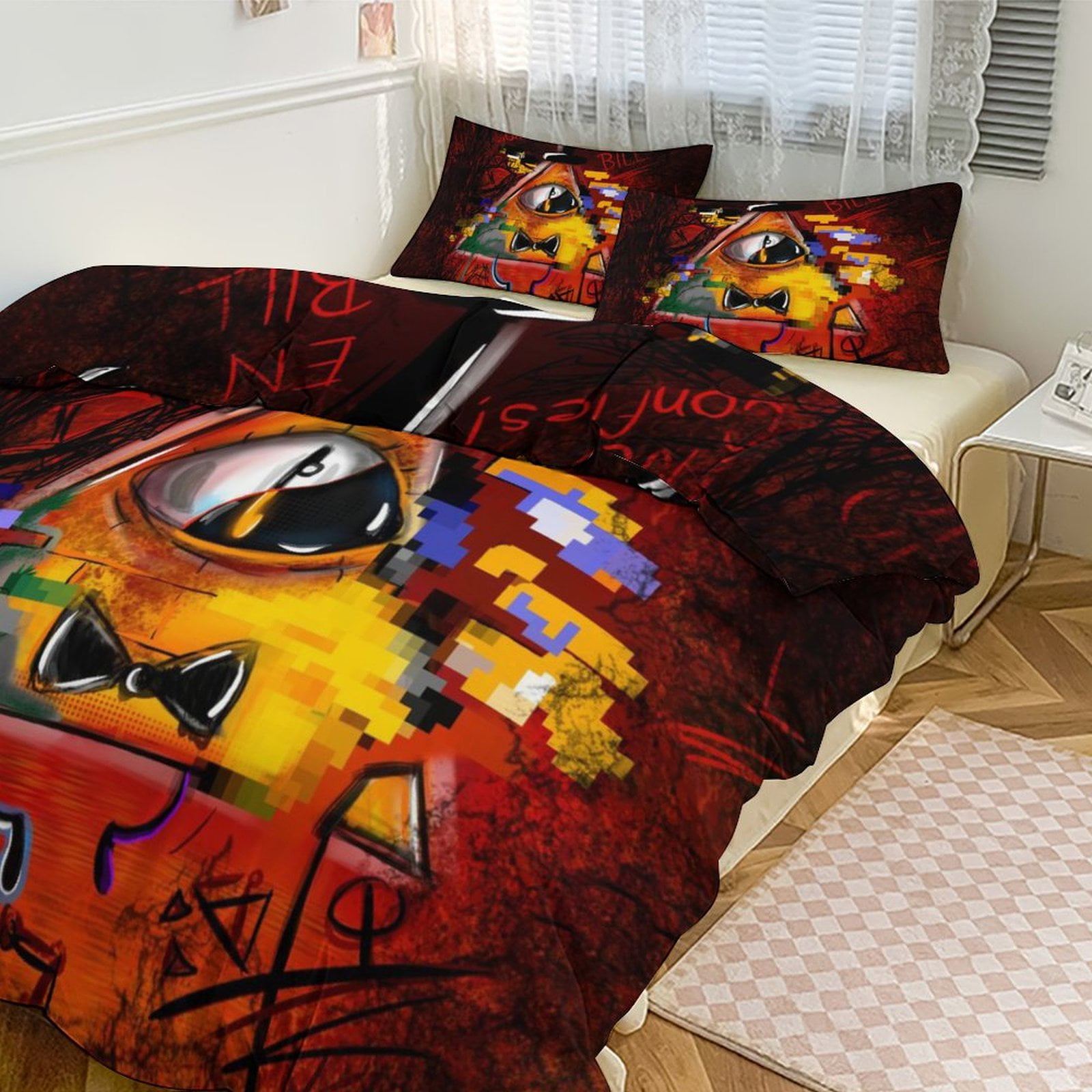 Bill Cip-her Bedding Set Anime Three-piece for Boys Girls Teens Full ...