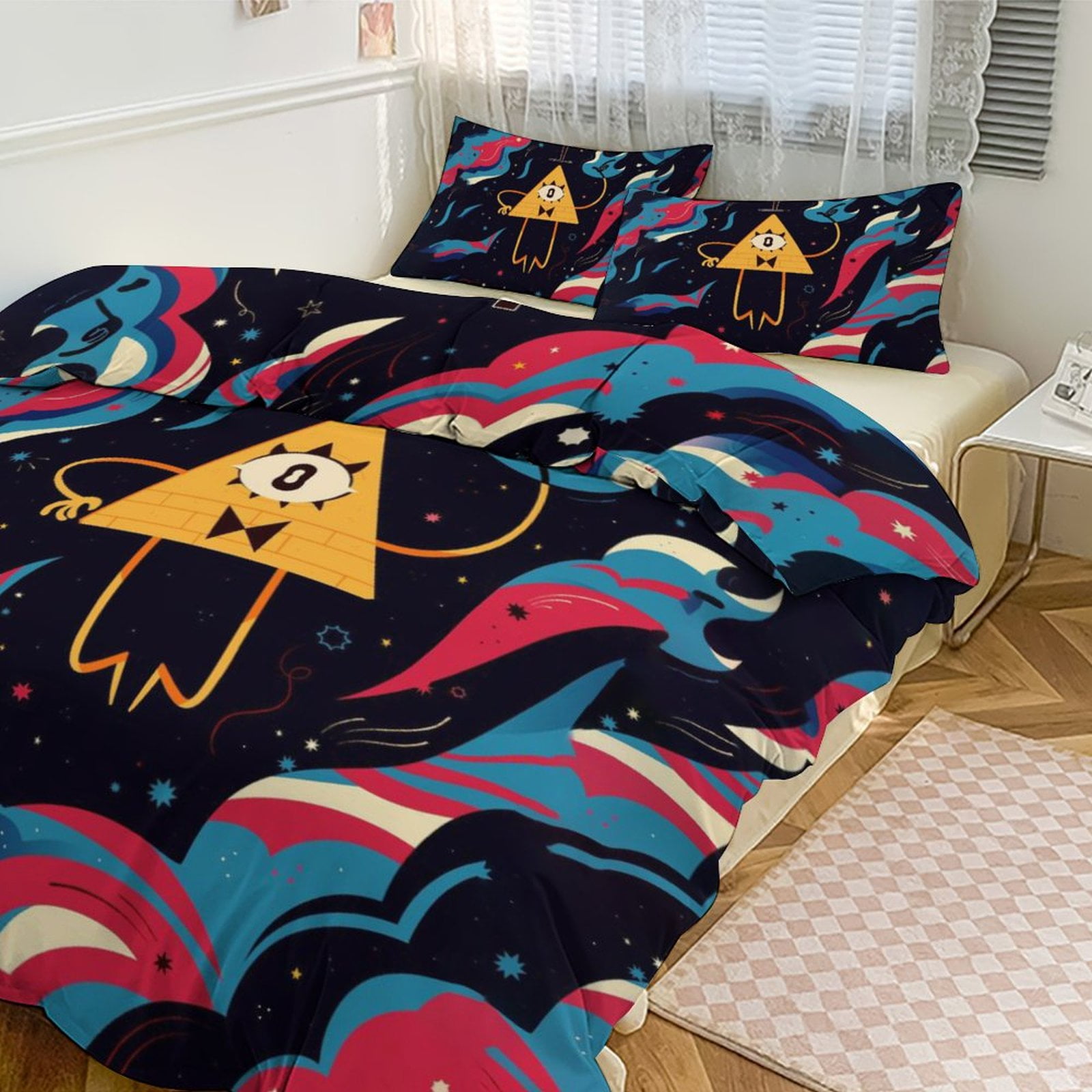 Bill Cip-her Bedding Set Anime Three-piece for Boys Girls Teens King ...