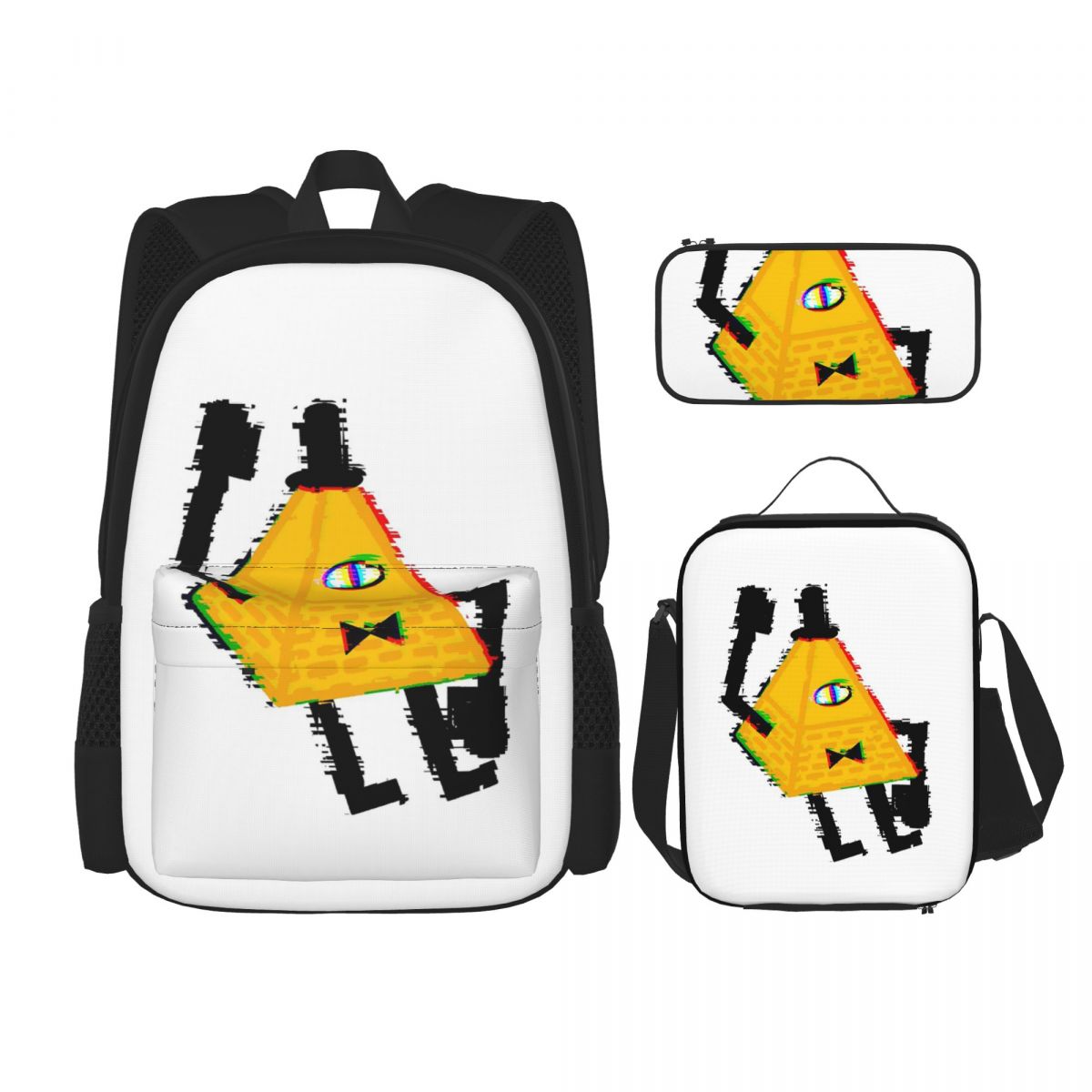 Bill Cipher Backpacks s Bookbag Students Bags s Rucksack Lunch Bag Pen ...