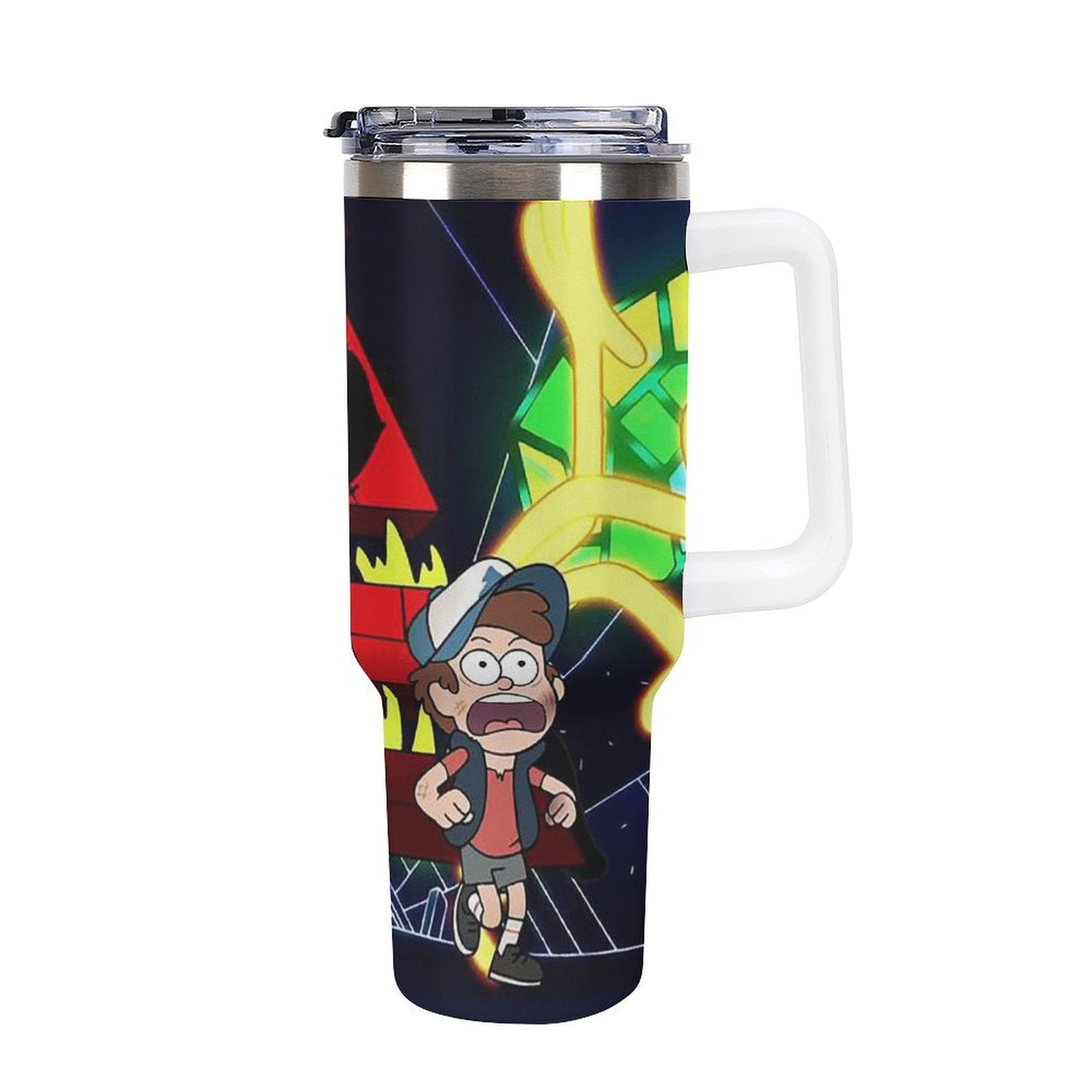 Bill Cipher Gravity Falls 40oz Water Bottle Fits in Cup Holder ...