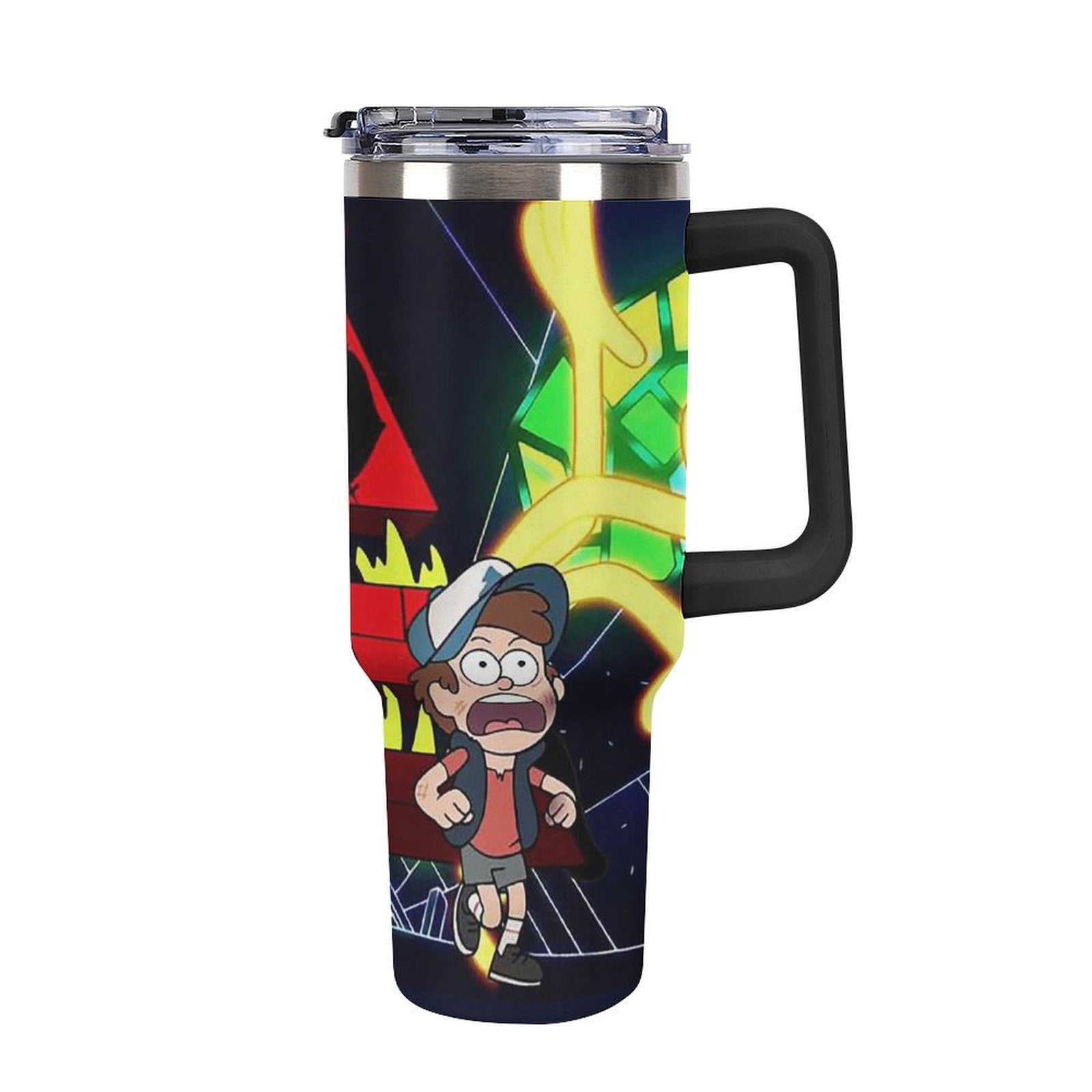 Bill Cipher Gravity Falls 40oz Water Bottle Fits in Cup Holder ...