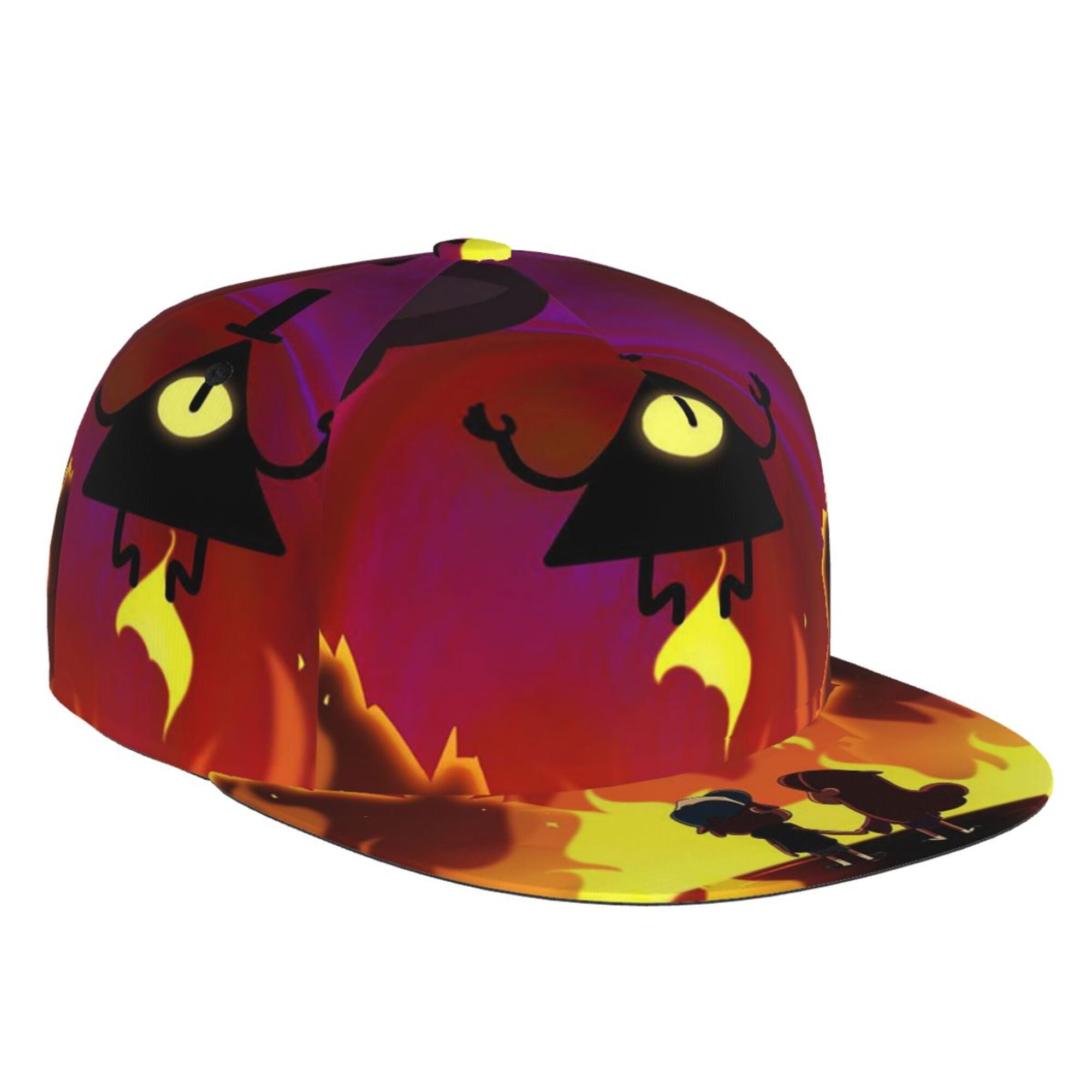 Bill Cipher Gravity Falls Brim Bill Baseball Cap Adjustable Snapback ...
