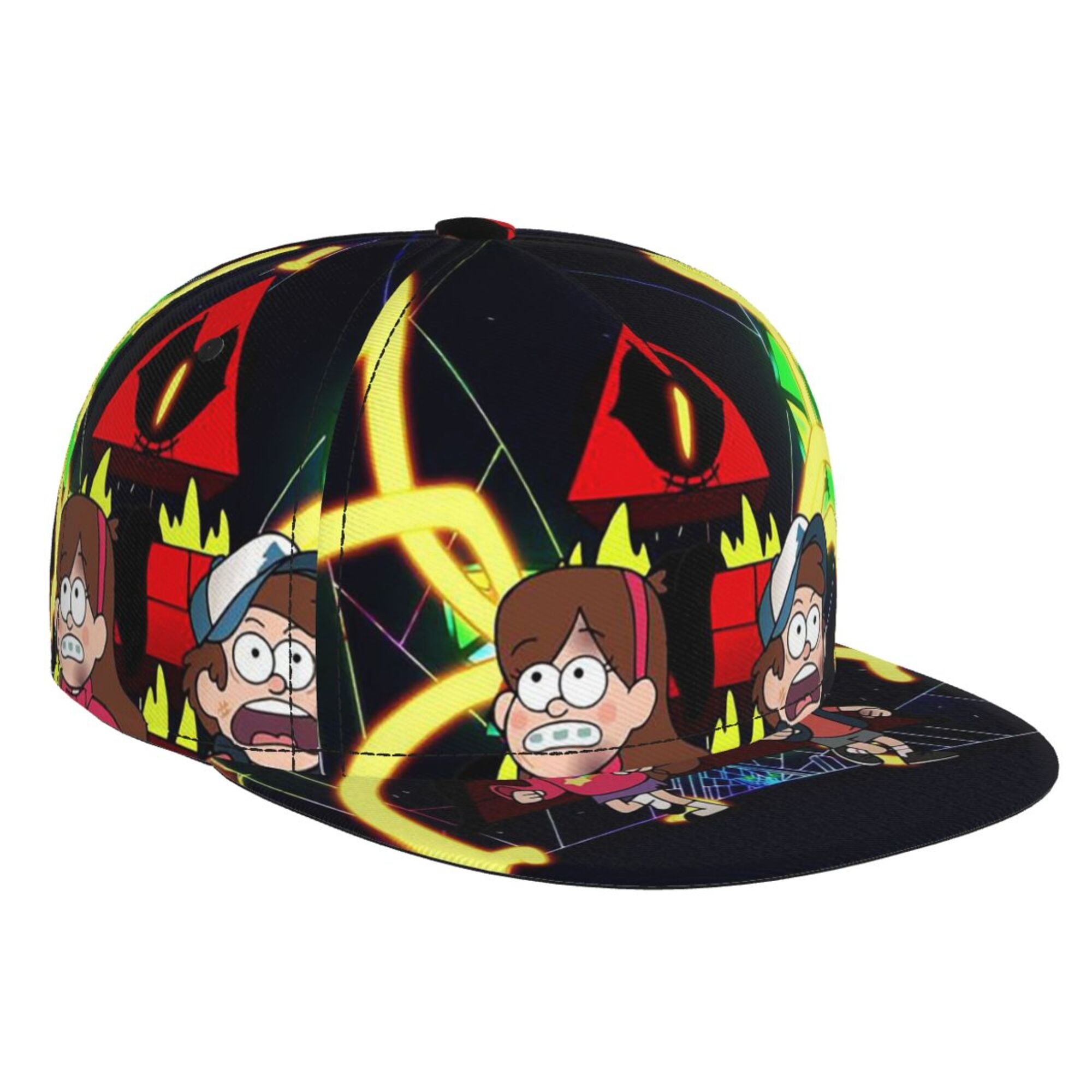 Bill Cipher Gravity Falls Brim Bill Baseball Cap Adjustable Snapback ...