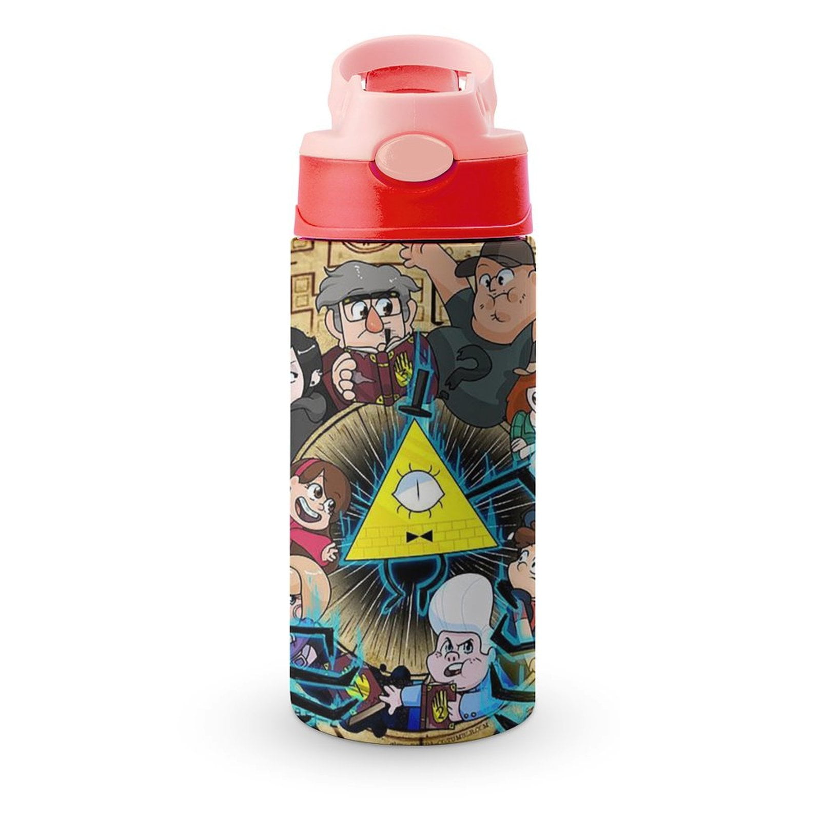Bill Cipher Gravity Falls Children Water Bottle with Straw Vacuum ...