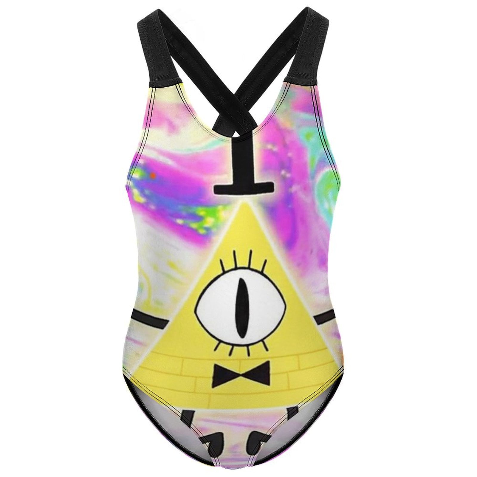 Bill Cipher Gravity Falls Children's One-piece Swimsuit Summer Girl's ...