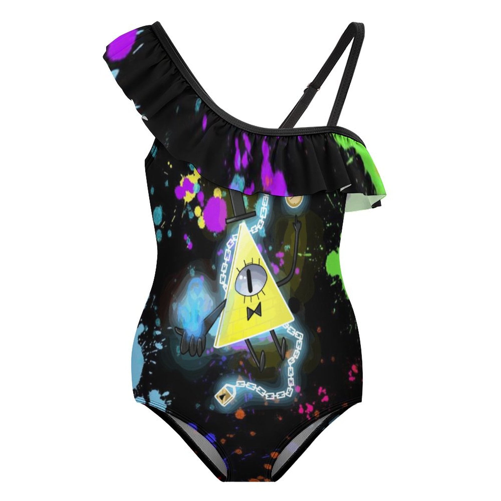 Bill Cipher Gravity Falls Kids Swimsuit Swimwear Adjustable One ...