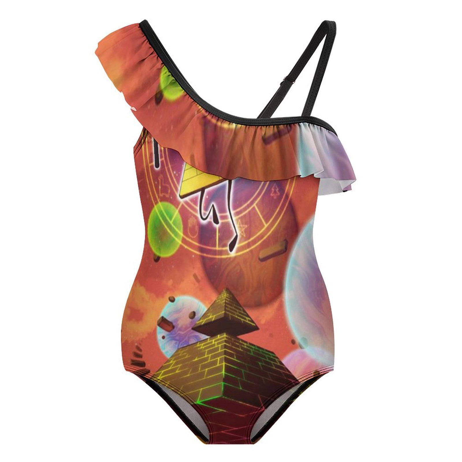 Bill Cipher Gravity Falls Kids Swimsuit Swimwear Adjustable One ...