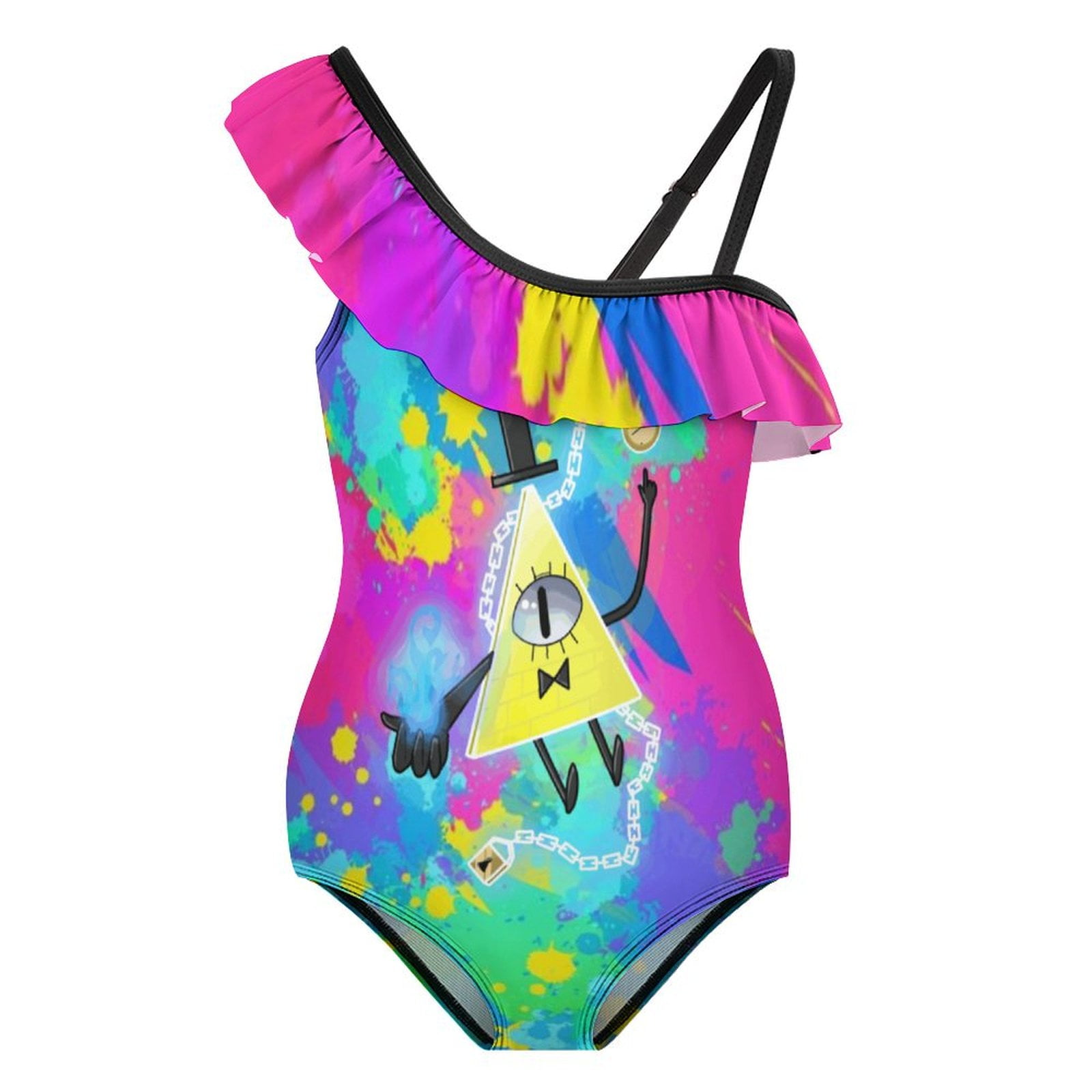Bill Cipher Gravity Falls Kids Swimsuit Swimwear Adjustable One ...