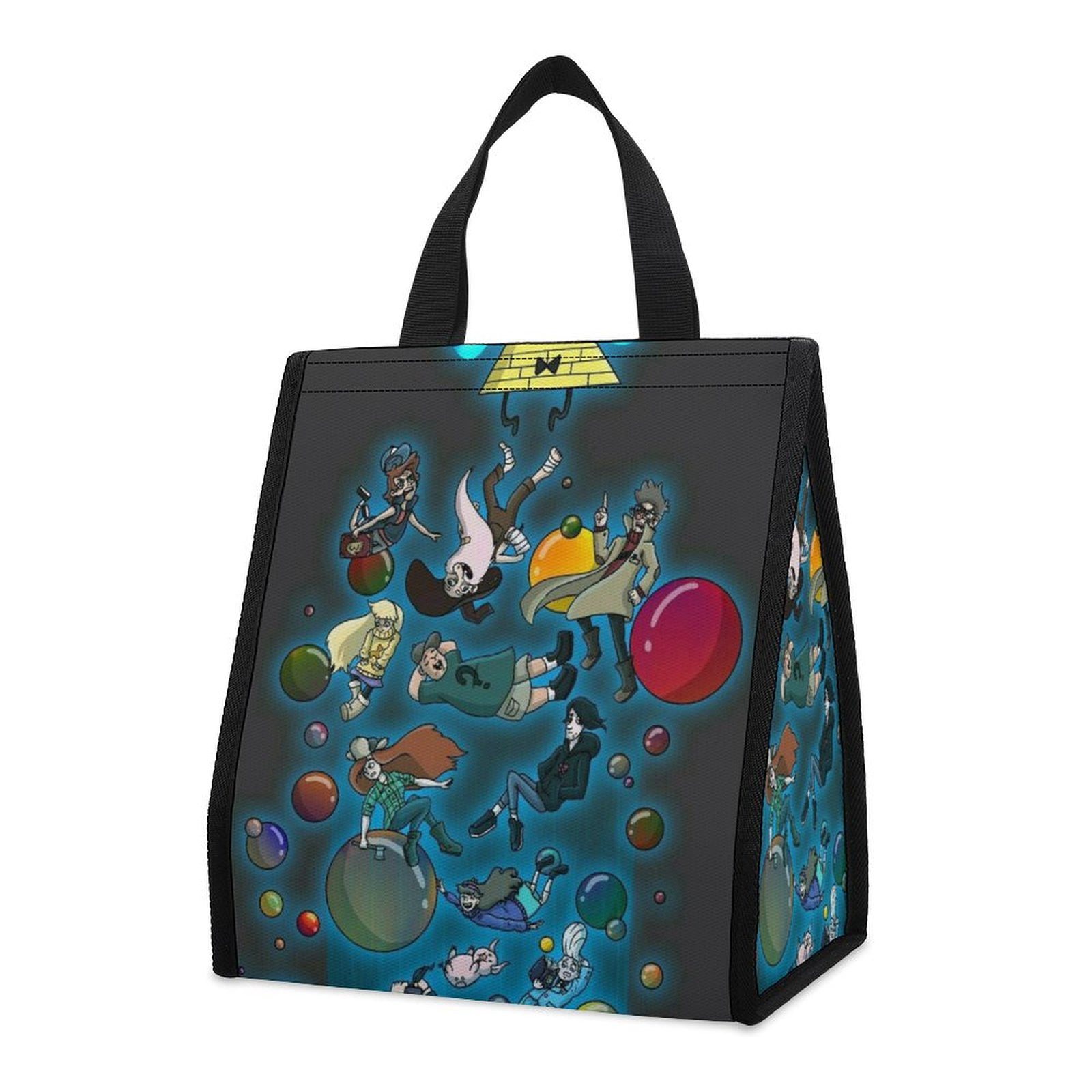 Bill Cipher Gravity Falls Portable Lunch Bag Folding Insulated Lunchbag ...