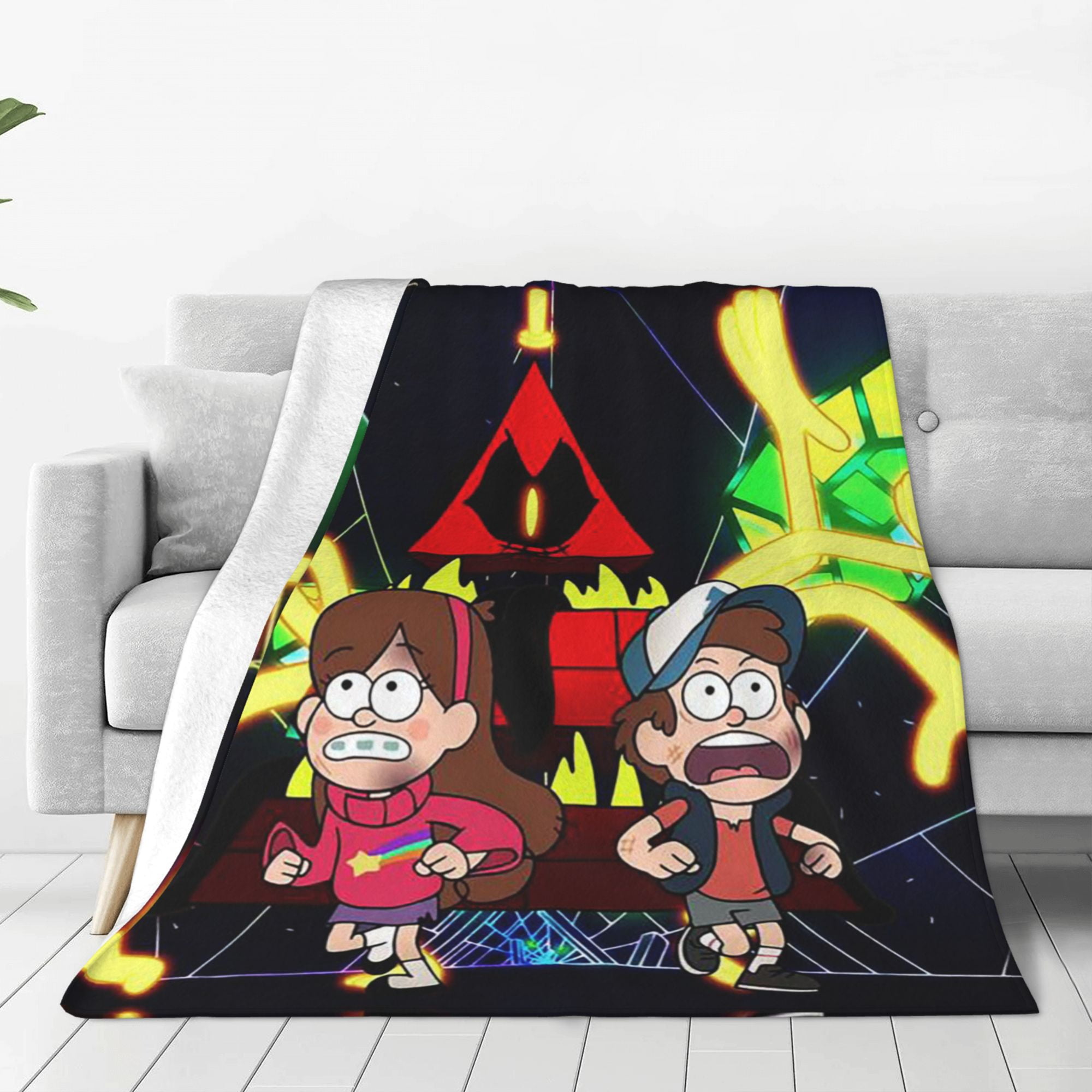 Bill Cipher Gravity Falls Throw Blanket Super Soft Blankets Decor ...