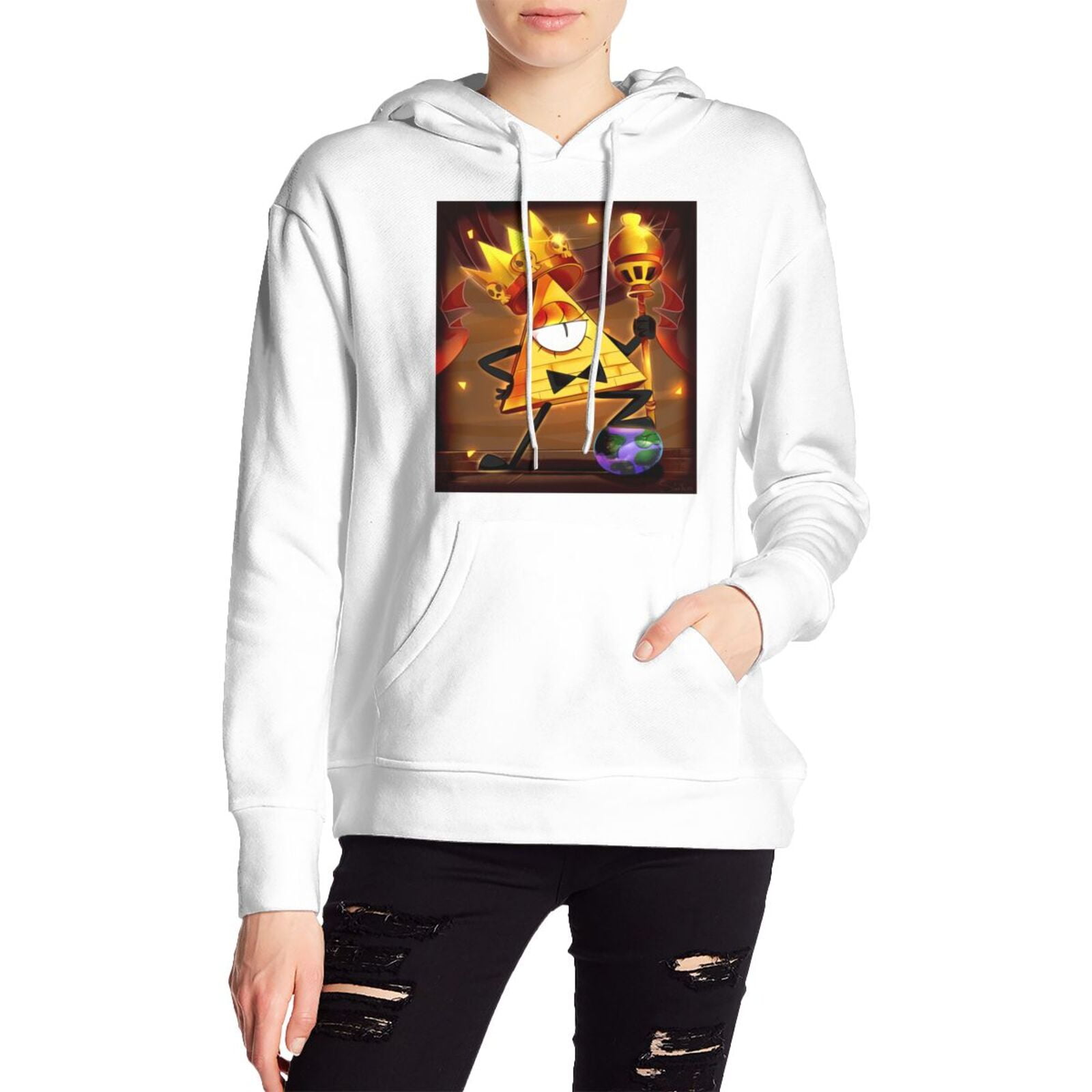 Bill Cipher Gravity Falls Women Men Hoodies Pullover Sweatshirt Casual ...