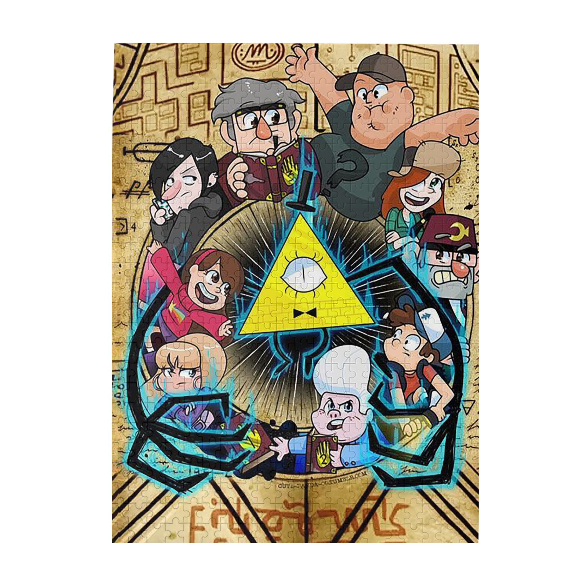 Bill Cipher Gravity Falls Wooden Jigsaw Puzzle for Adults 500 Piece ...