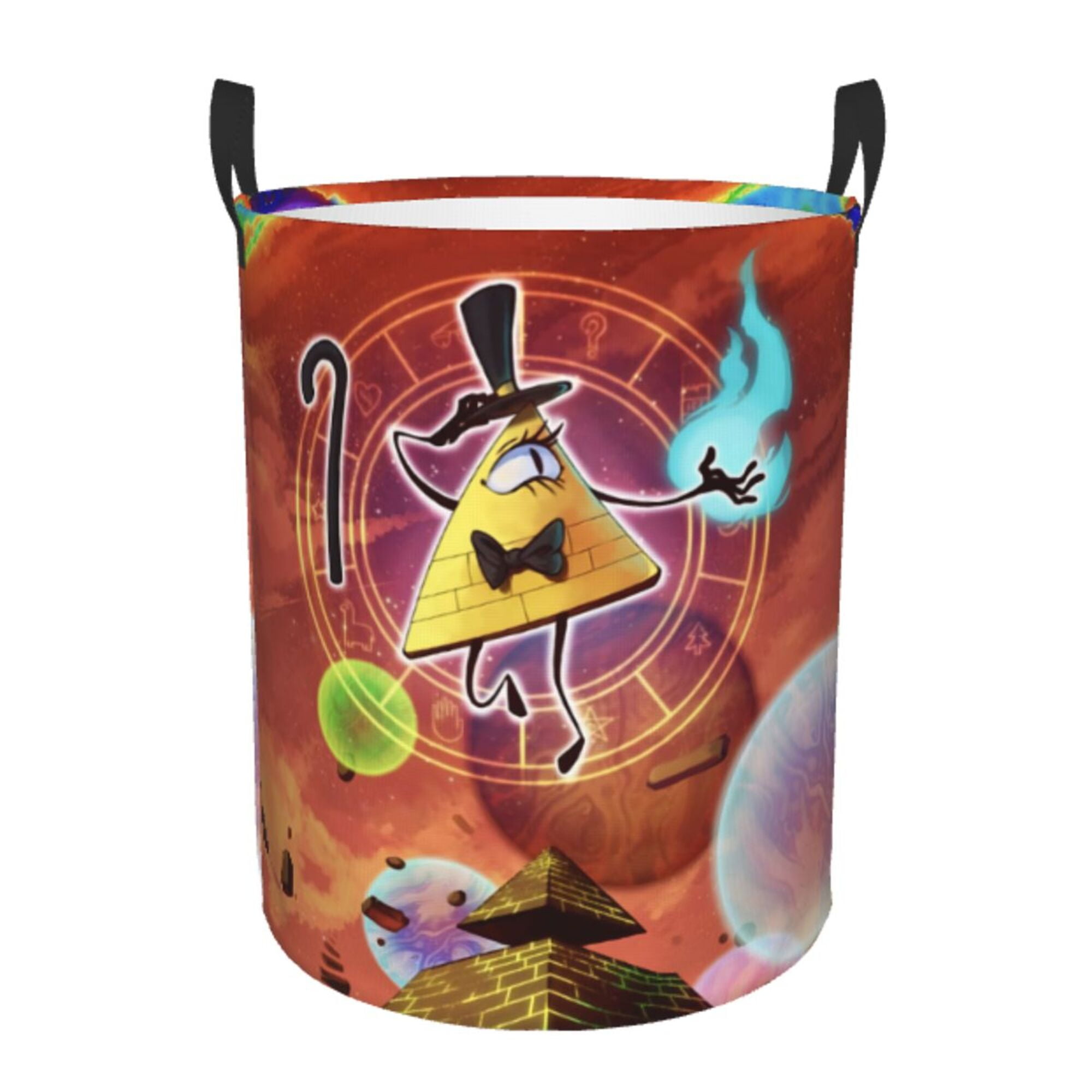 Bill Cipher Laundry Hamper with Handles, Foldable Waterproof Circular ...